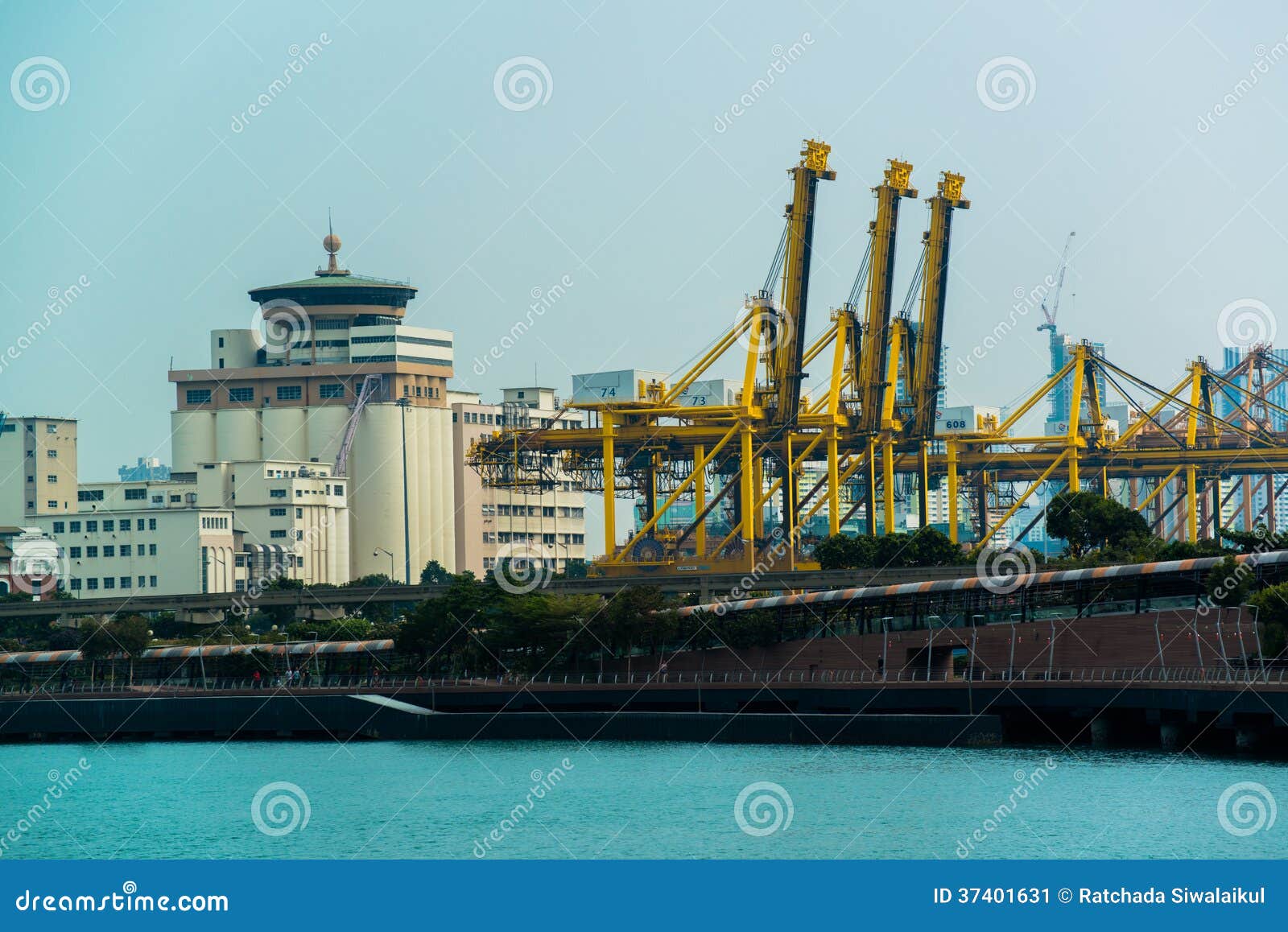 Port Industriel De Singapour Photo éditorial - Image du international ...