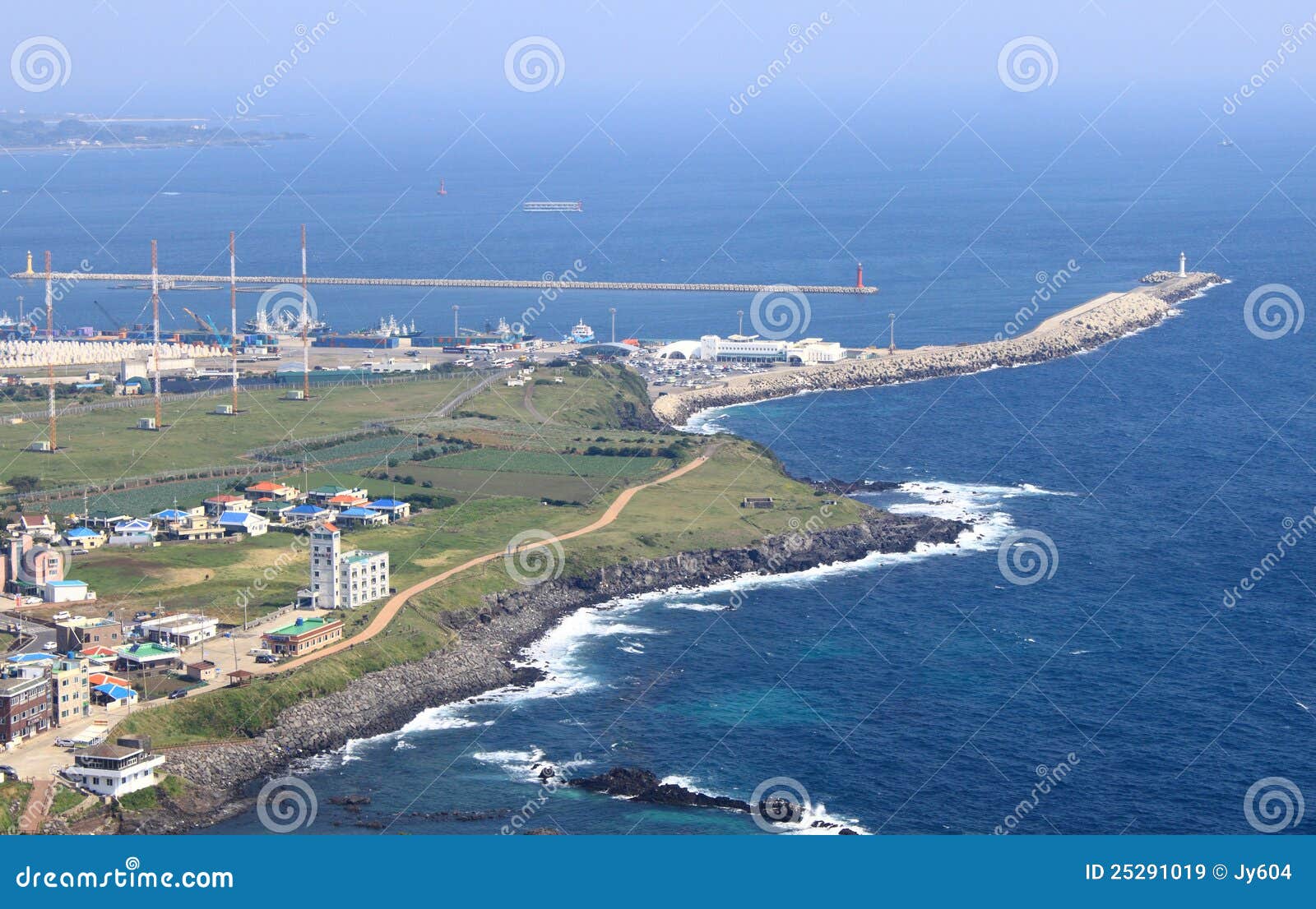 Port of jeju island stock image. Image of coastline, clean - 25291019