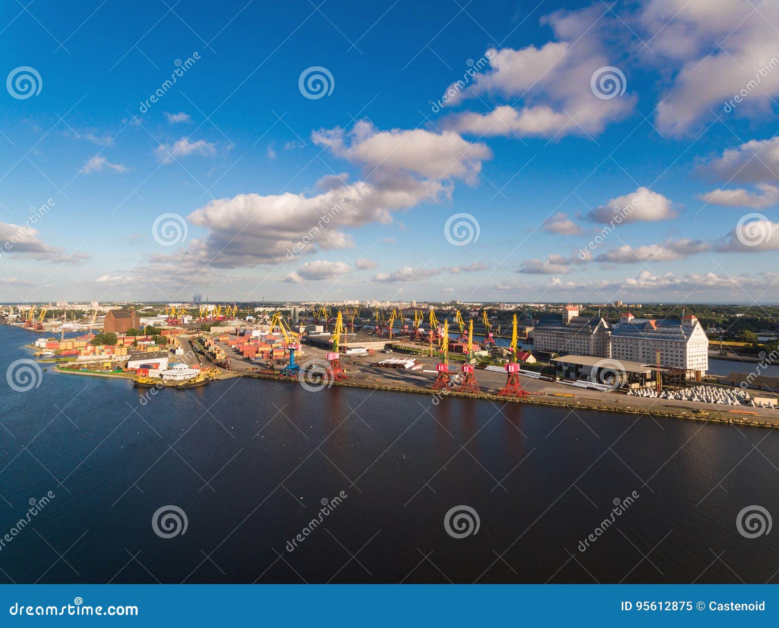 Port of Kaliningrad, Top View Stock Image - Image of landscape ...