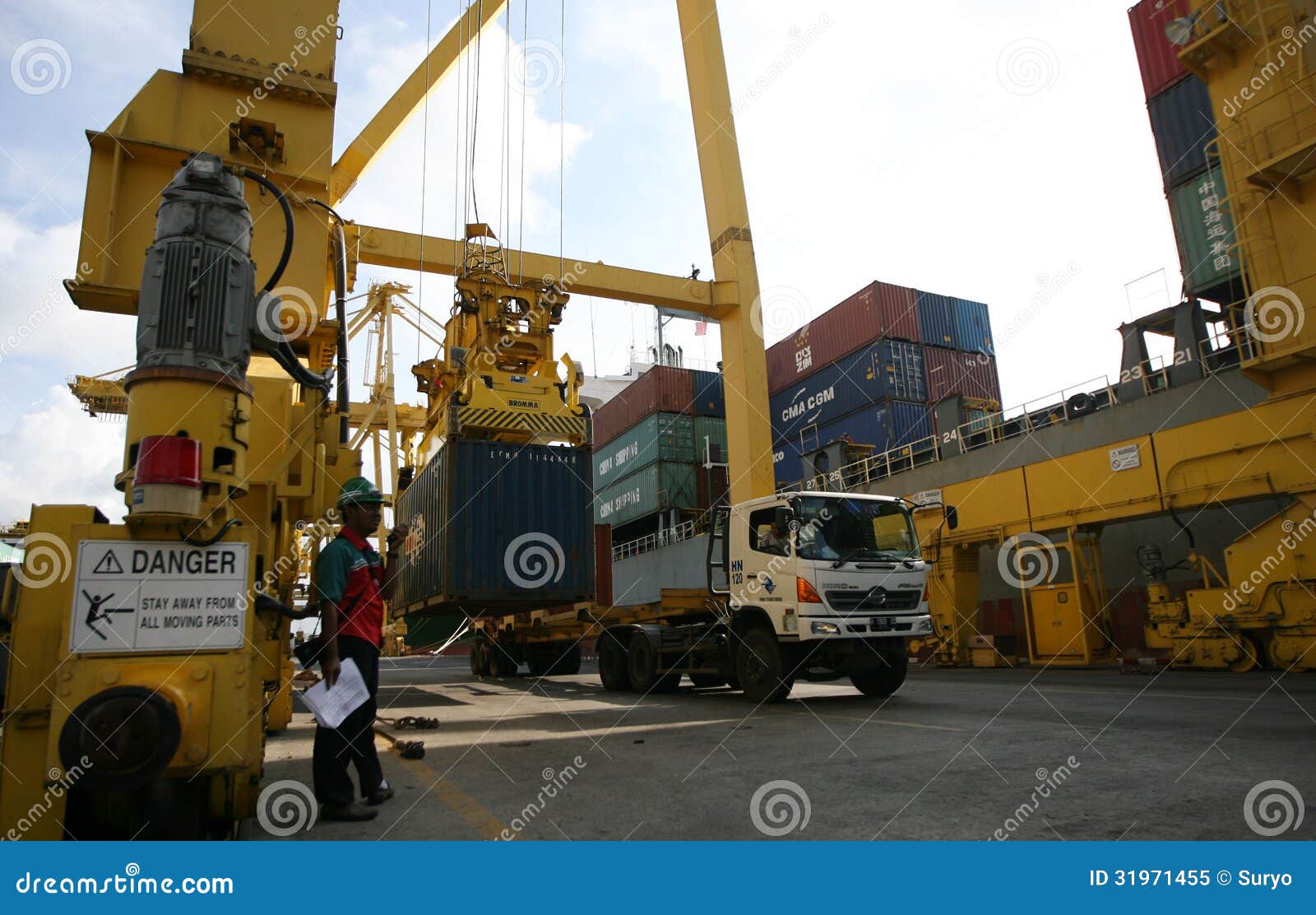 Port editorial image. Image of solo, unloading, crane - 31971455