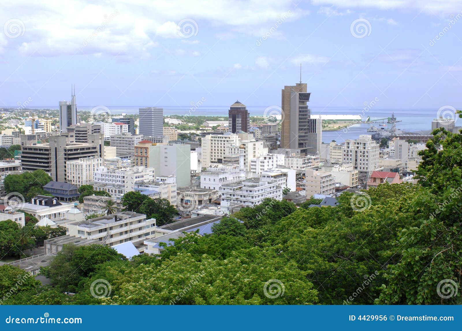 Port Louis stock photo. Image of overwiew, maruritius - 4429956