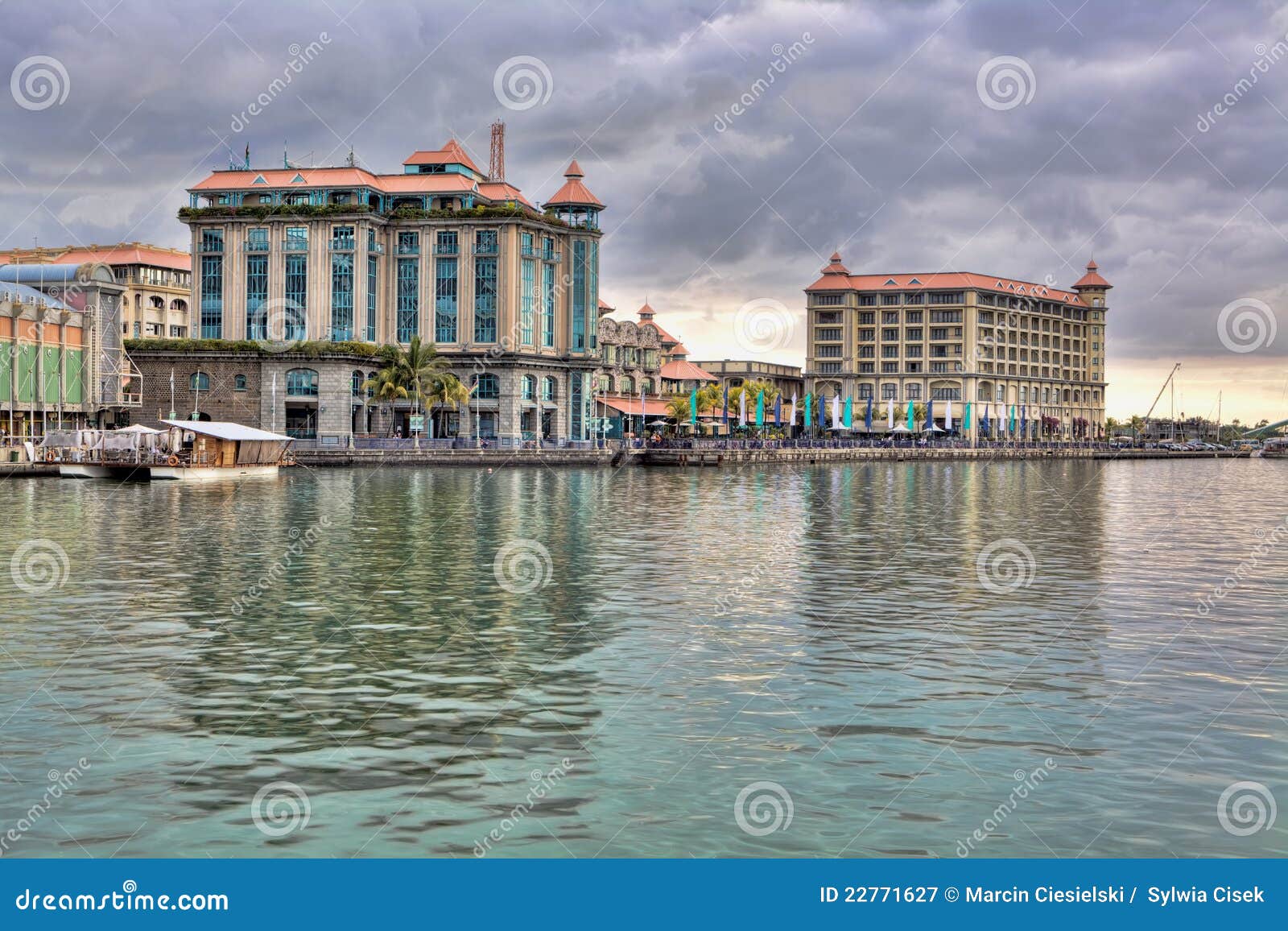 Port Louis, Mauritius. Political Map Stock Photo | CartoonDealer.com ...