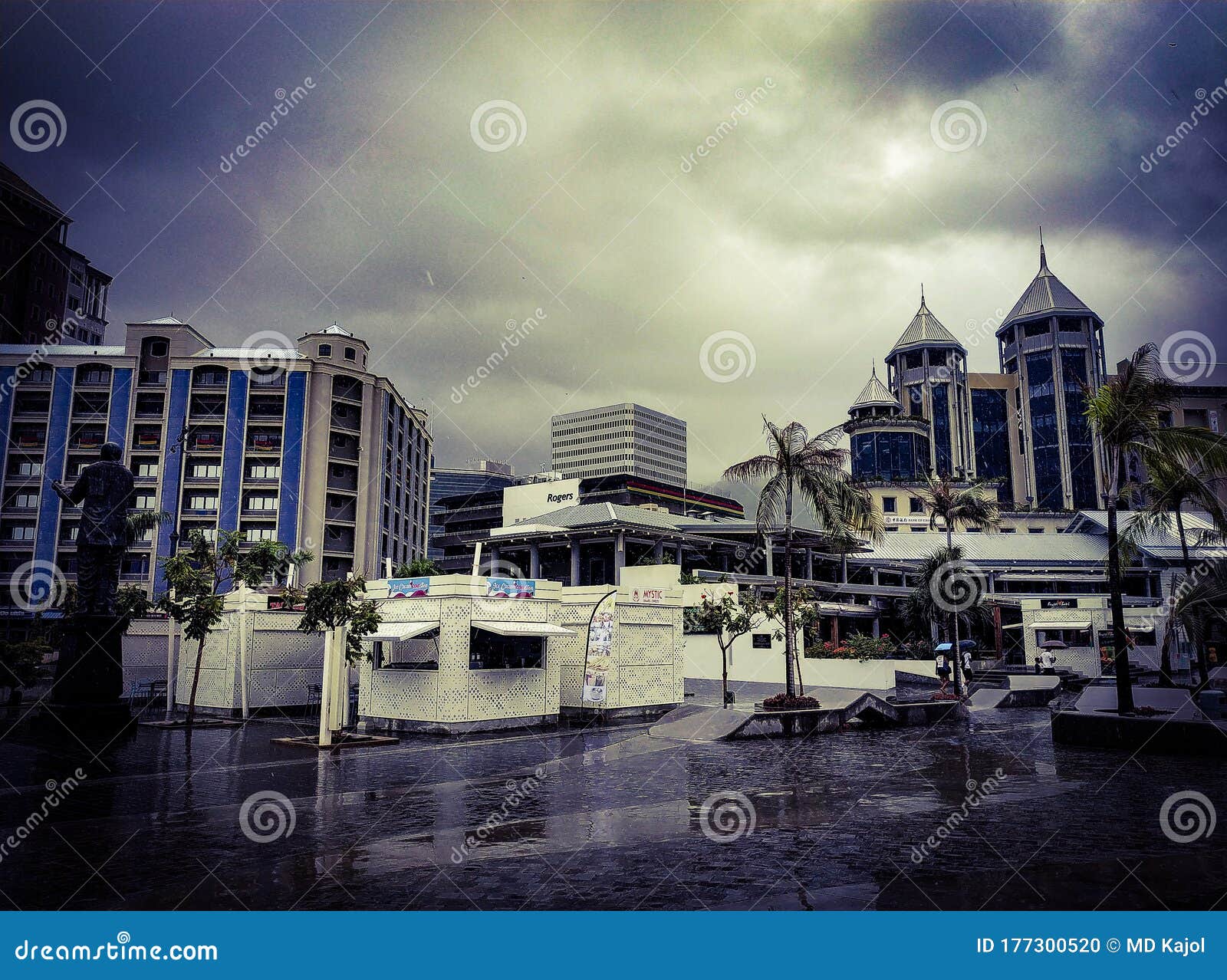Port Louis Mauritius Caudan Area Architectural Design Editorial Image ...