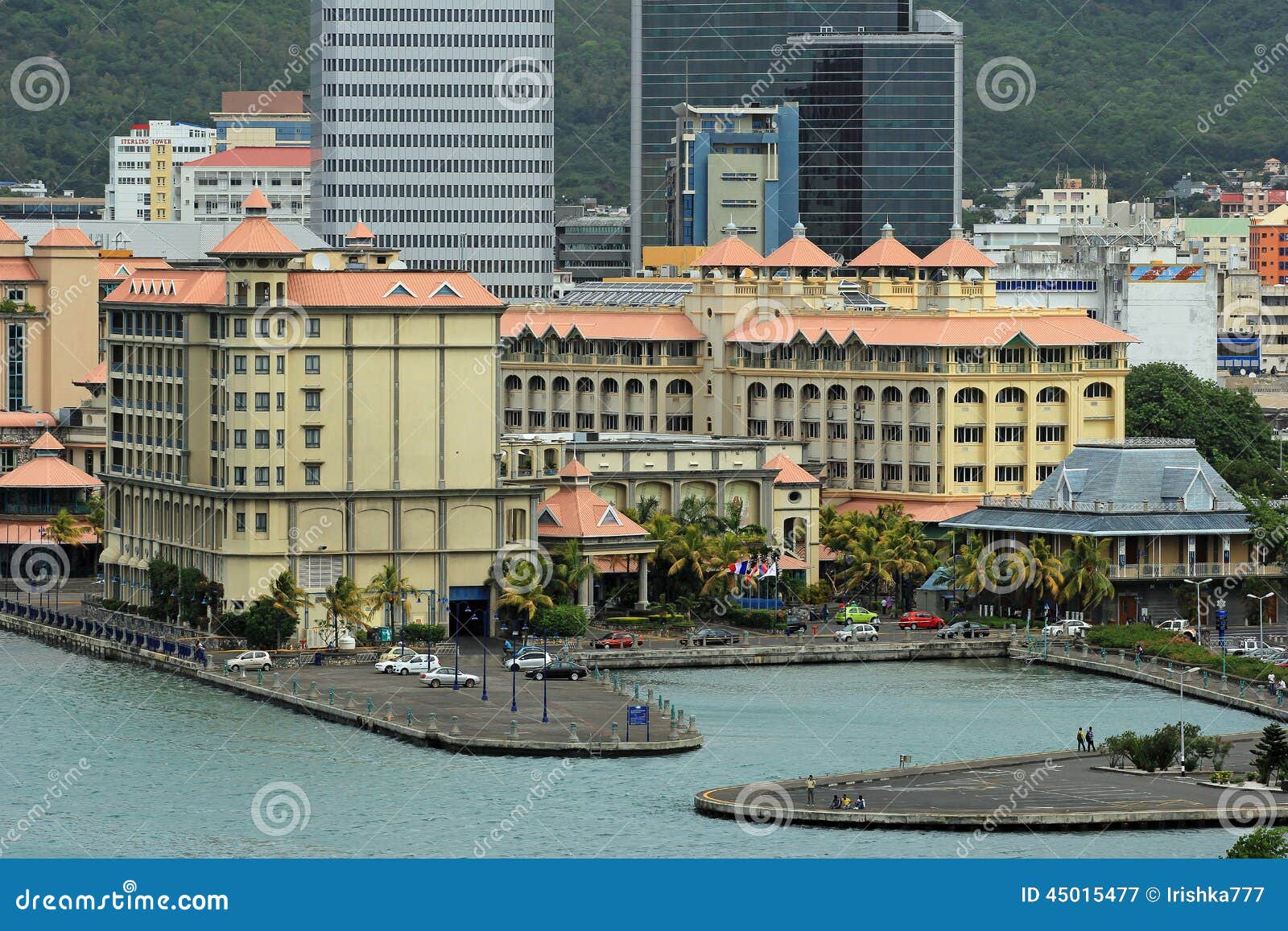 Port Louis Mauritius Caudan Water Font Area Reflects The Movement Of ...
