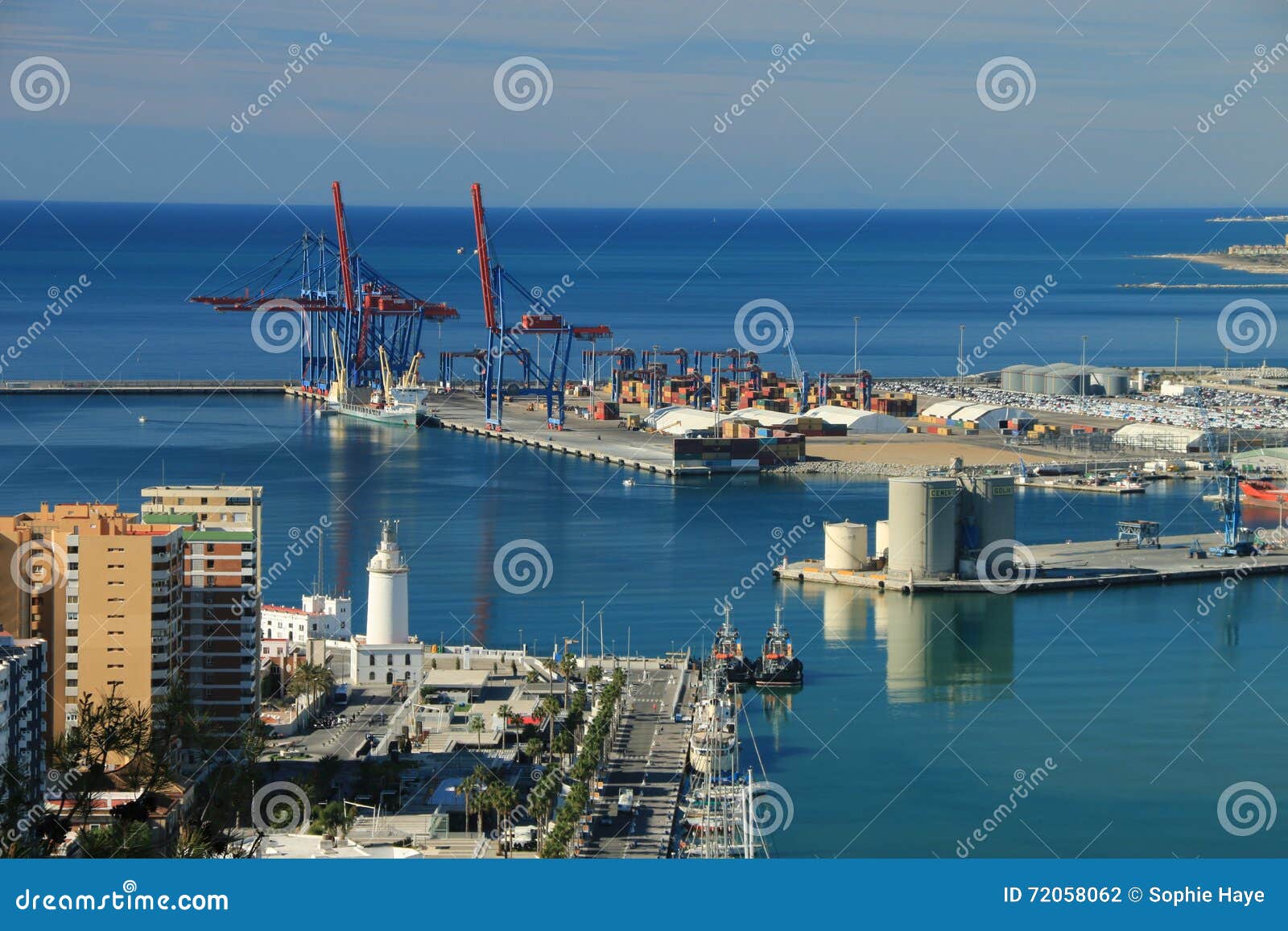Port of Malaga , Spain stock photo. Image of malaga, spain - 72058062