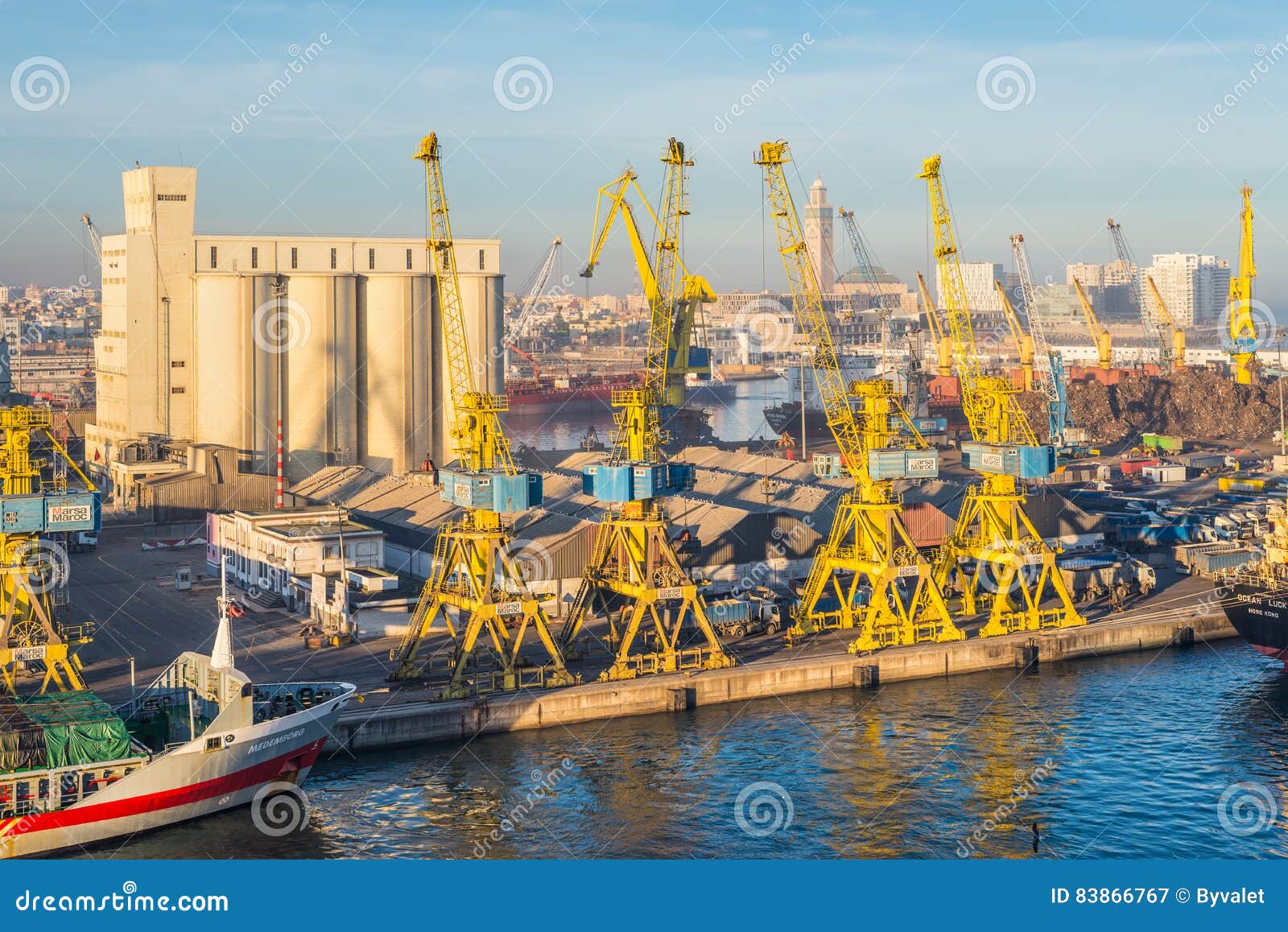 Port Maritime De Casablanca, Maroc Photographie éditorial - Image du ...