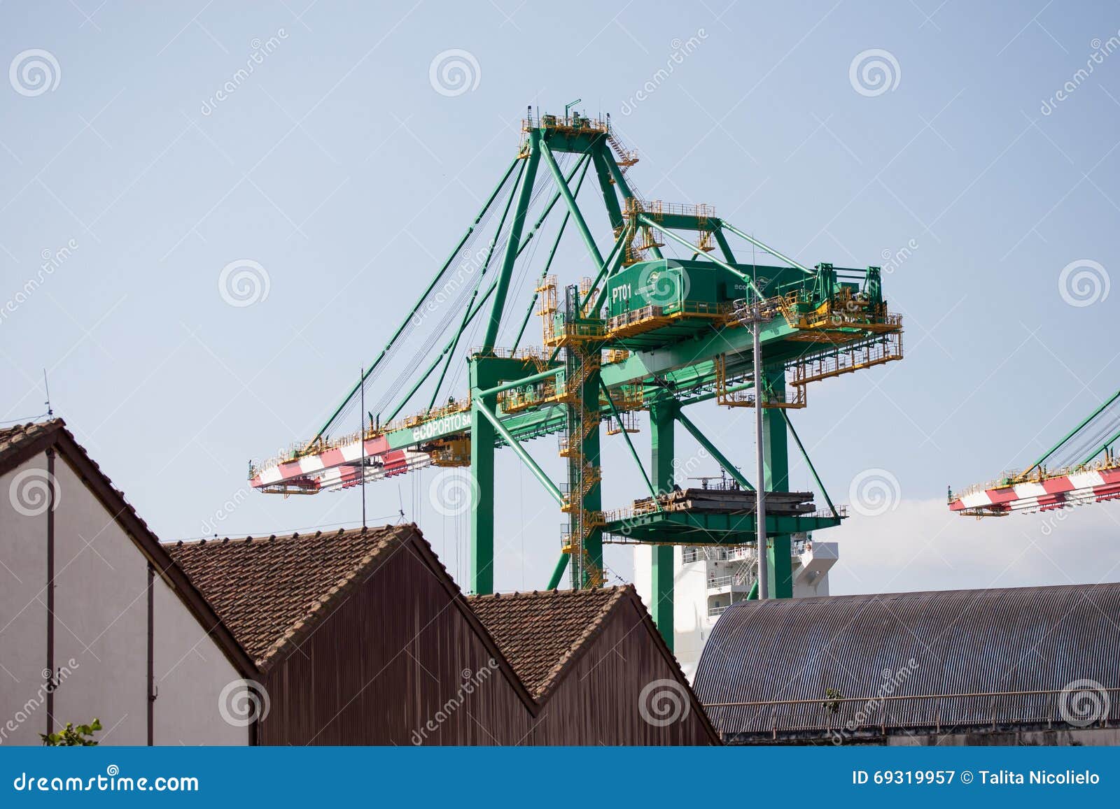 Port Maritime Et Entrepôts De Santos Photographie éditorial - Image du ...