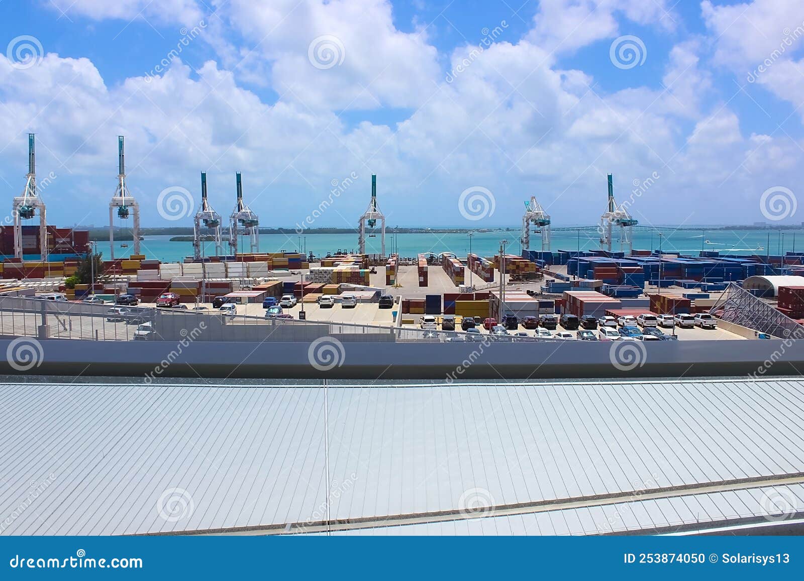 Many Containers at Port Miami, One of the Largest Cargo Port Editorial ...