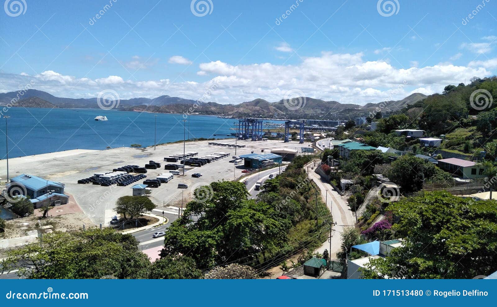 Port Moresby, The Capital Of Papua New Guinea, Marked On The Map ...
