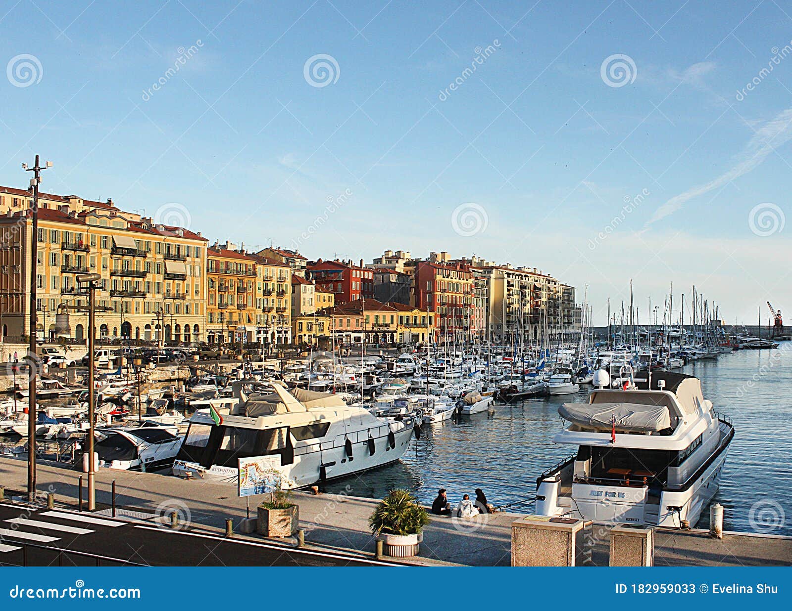 Port of nice, france editorial stock photo. Image of tourism - 182959033