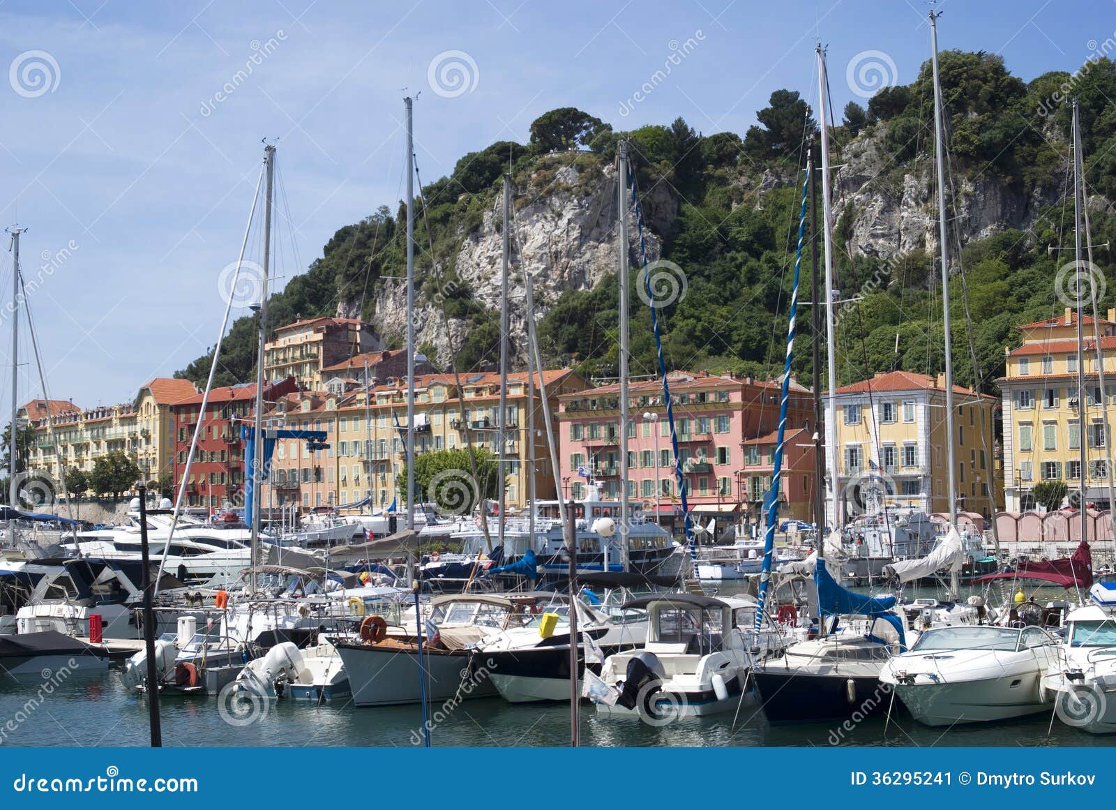 Port of Nice, French Riviera Stock Image - Image of famous, europe ...