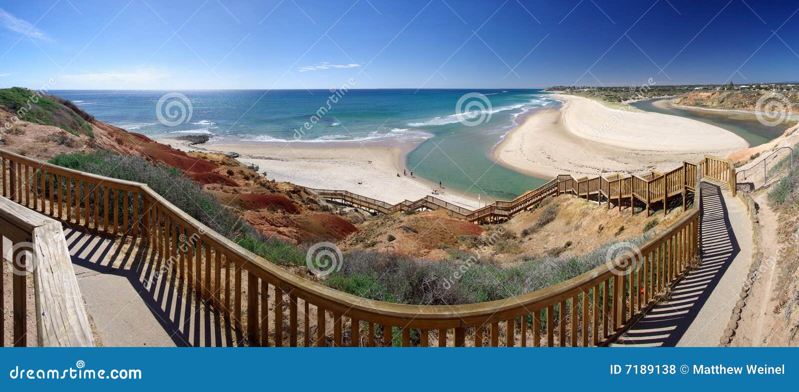 Port Noarlunga Beach Steps stock photo. Image of cliffs - 7189138
