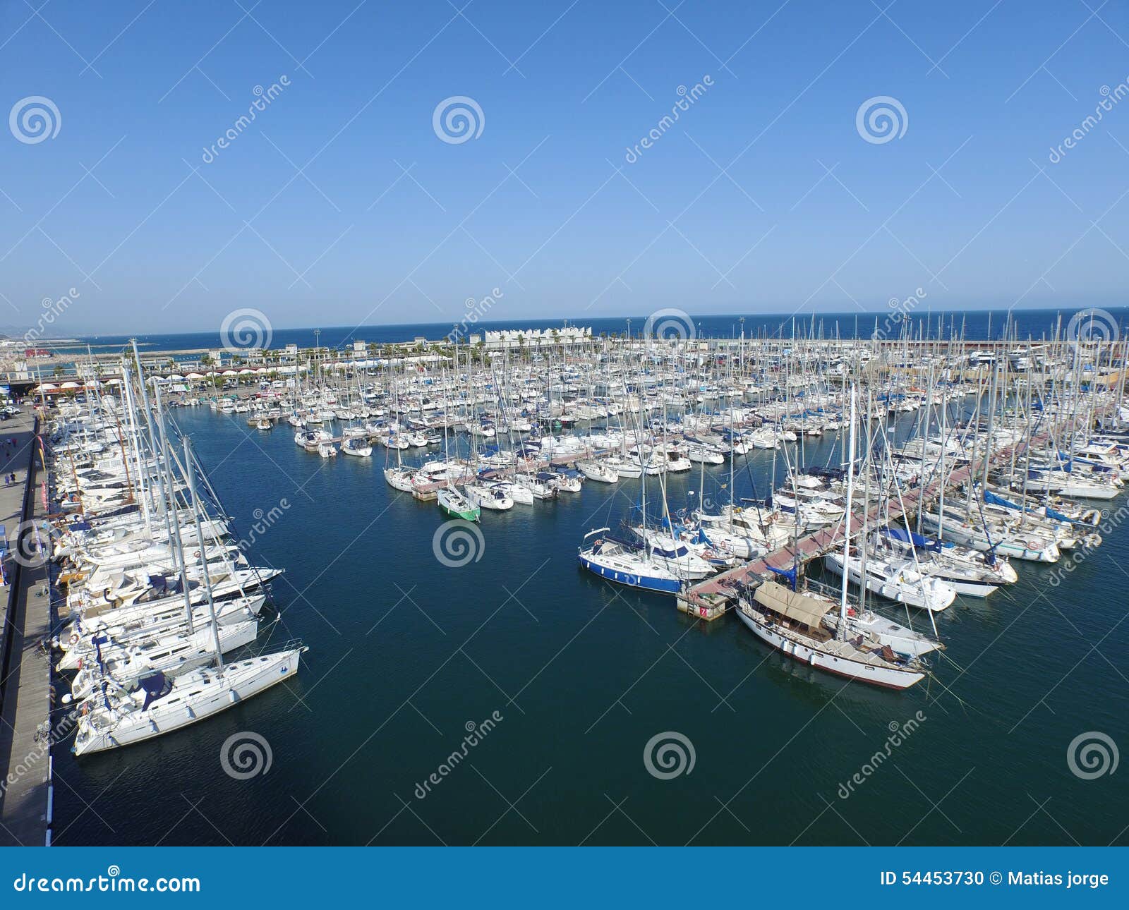 Port Olympic Barcelona stock photo. Image of olympic - 54453730