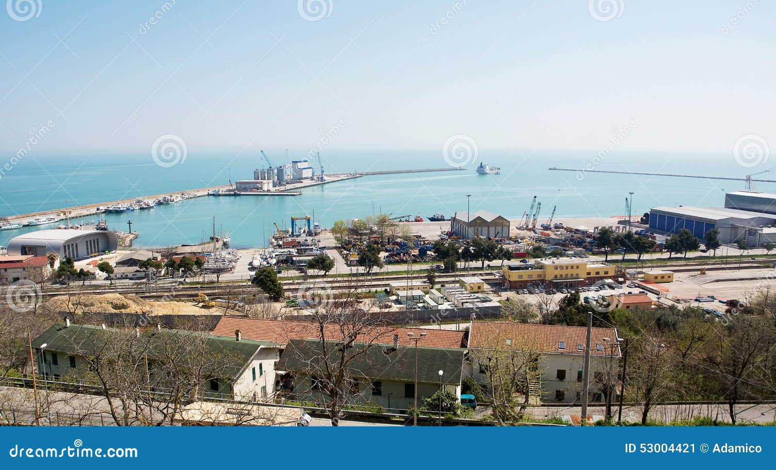 Port of Ortona stock image. Image of seafront, mediterranean - 53004421
