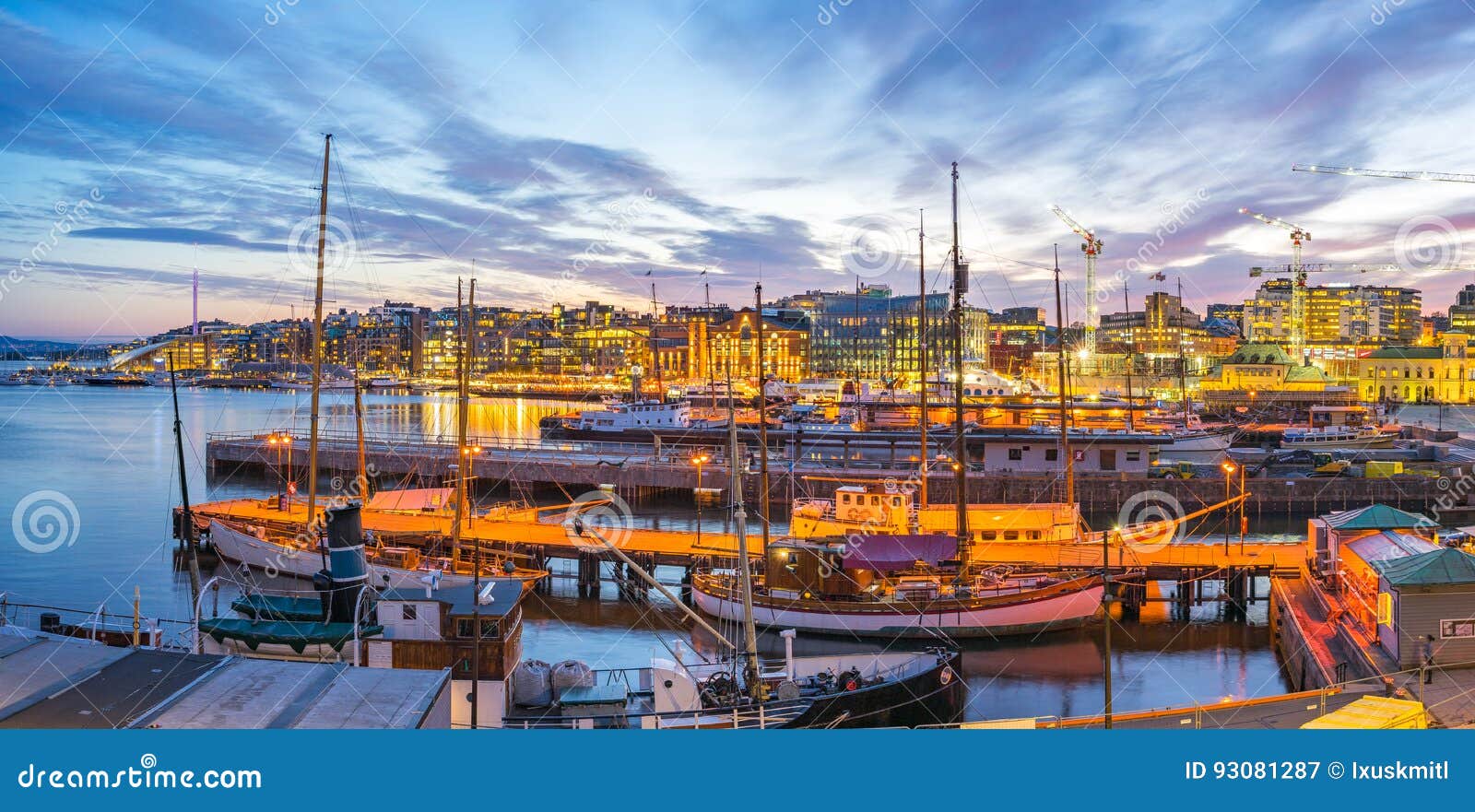 Port of Oslo City in Norway Editorial Photography - Image of skyline ...