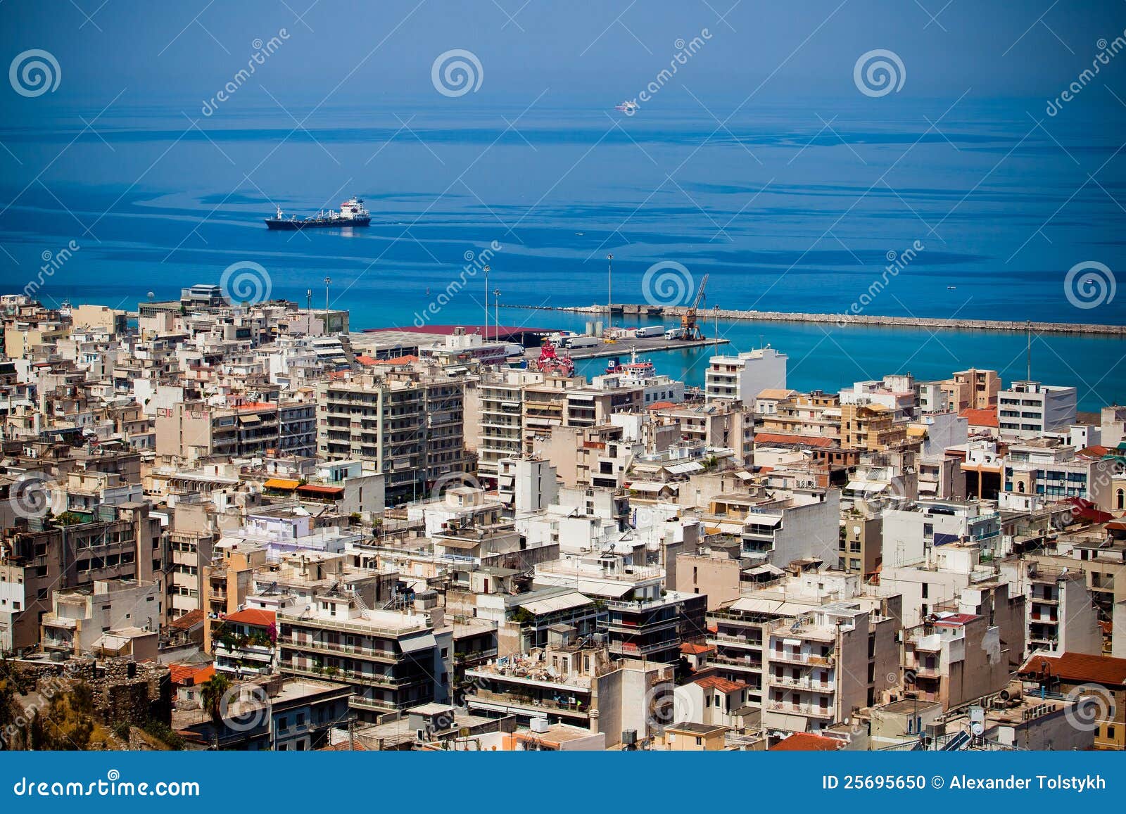 Port in Patra city, Greece stock photo. Image of greece - 25695650
