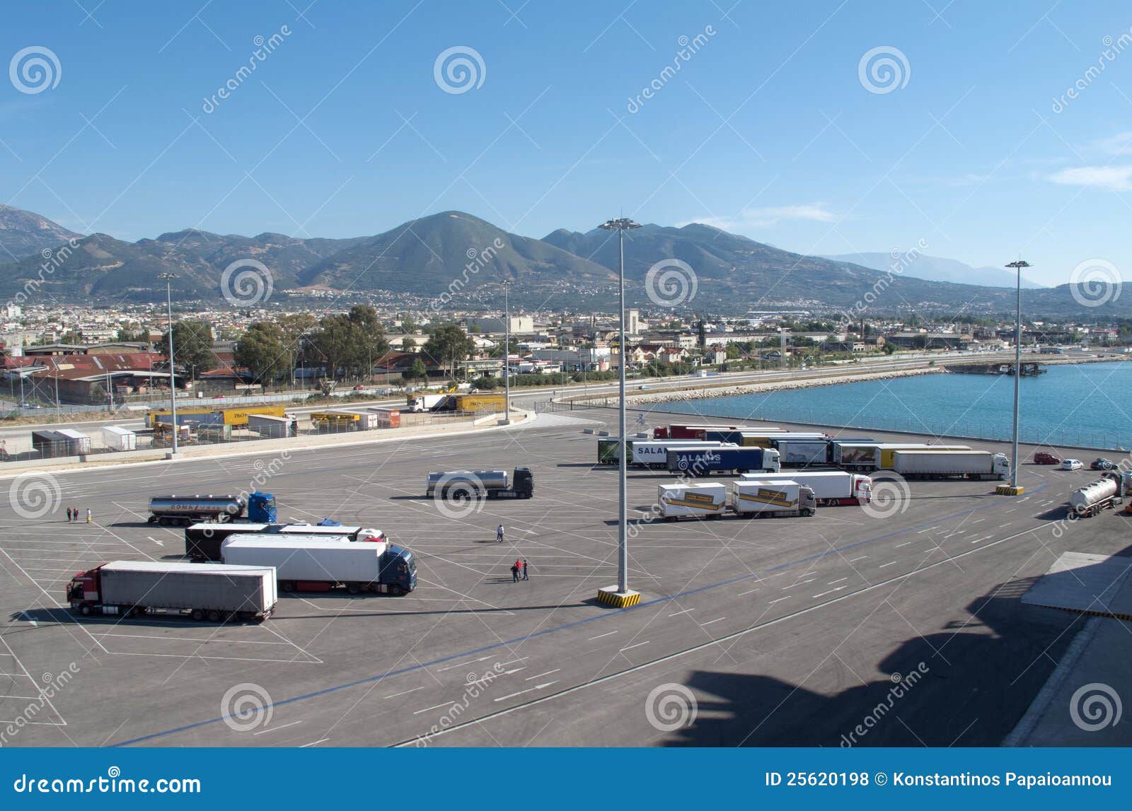 Port of Patras, Greece editorial stock photo. Image of shipping - 25620198