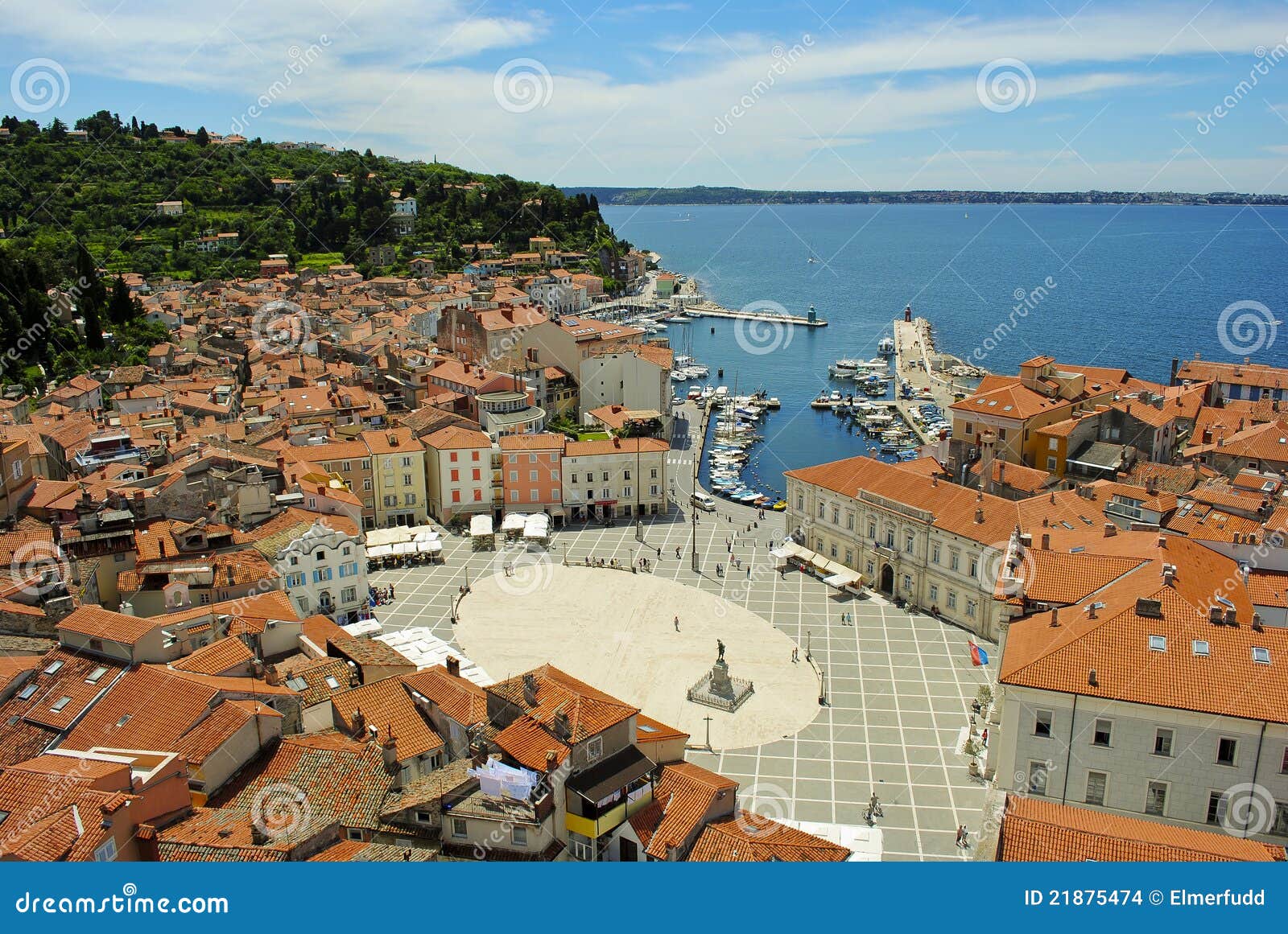 The port of Piran stock photo. Image of slovenian, destination - 21875474