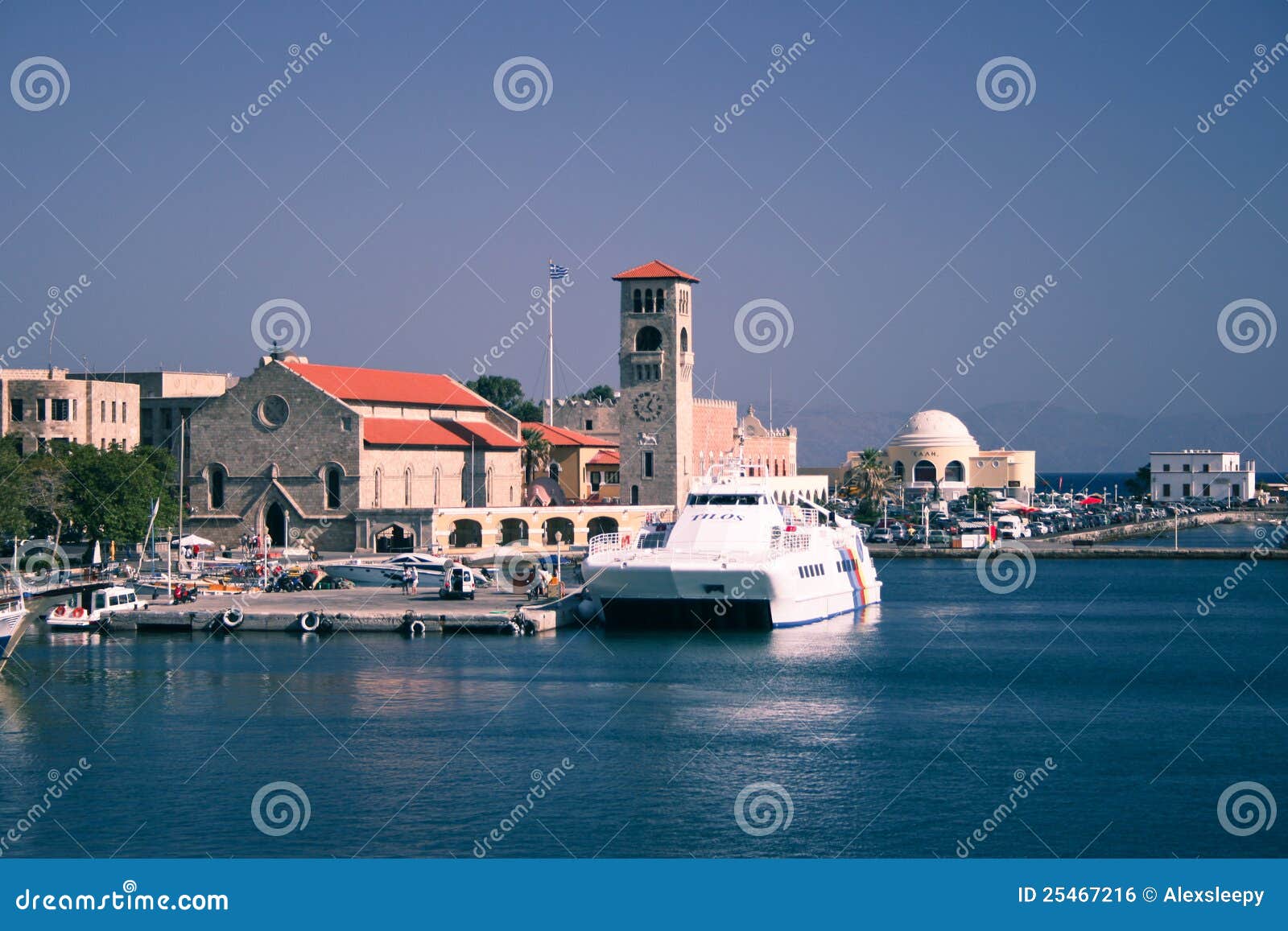 Port of Rhodes Town editorial photo. Image of travel - 25467216