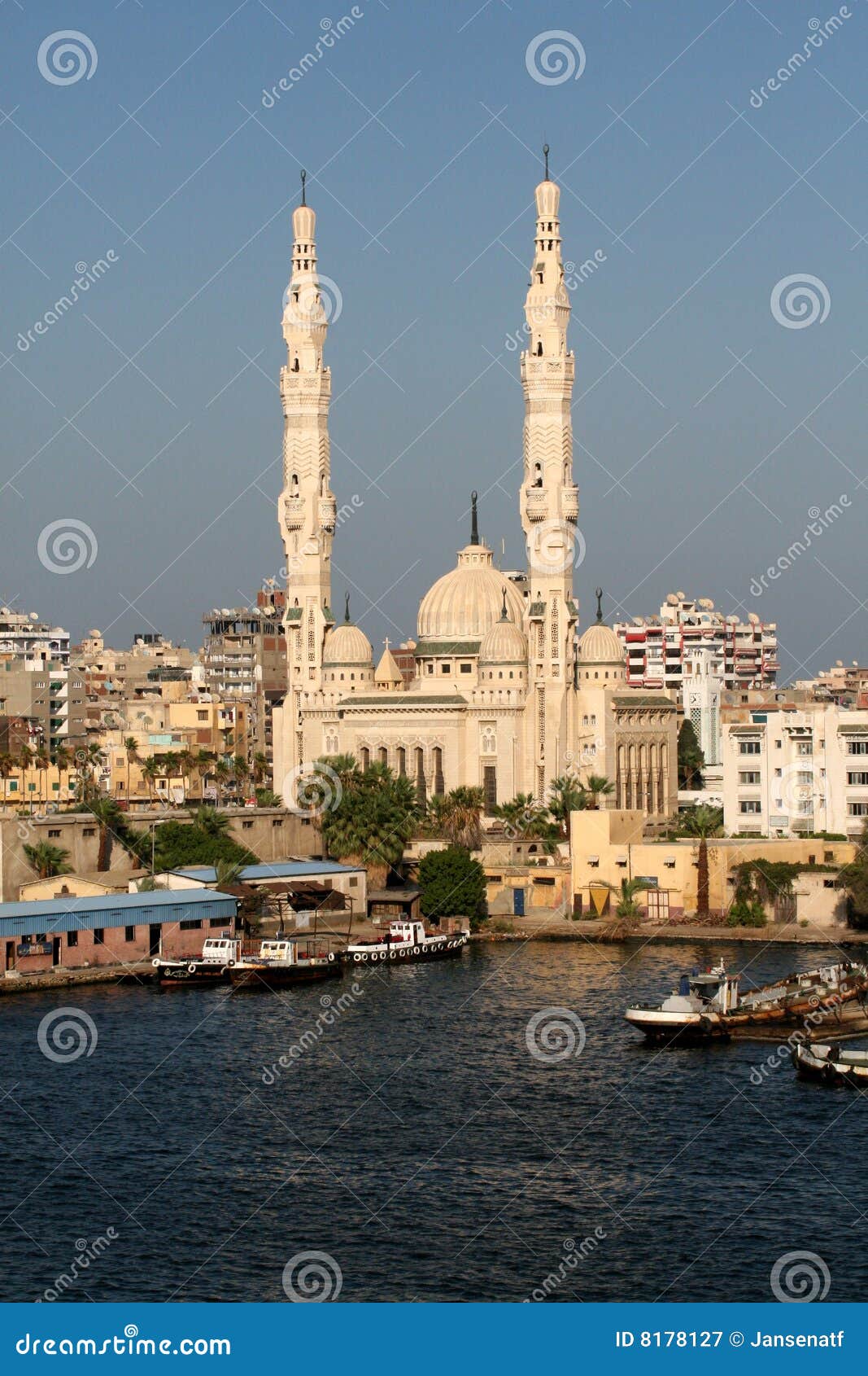 Port Said stock image. Image of africa, port, coast, pray - 8178127