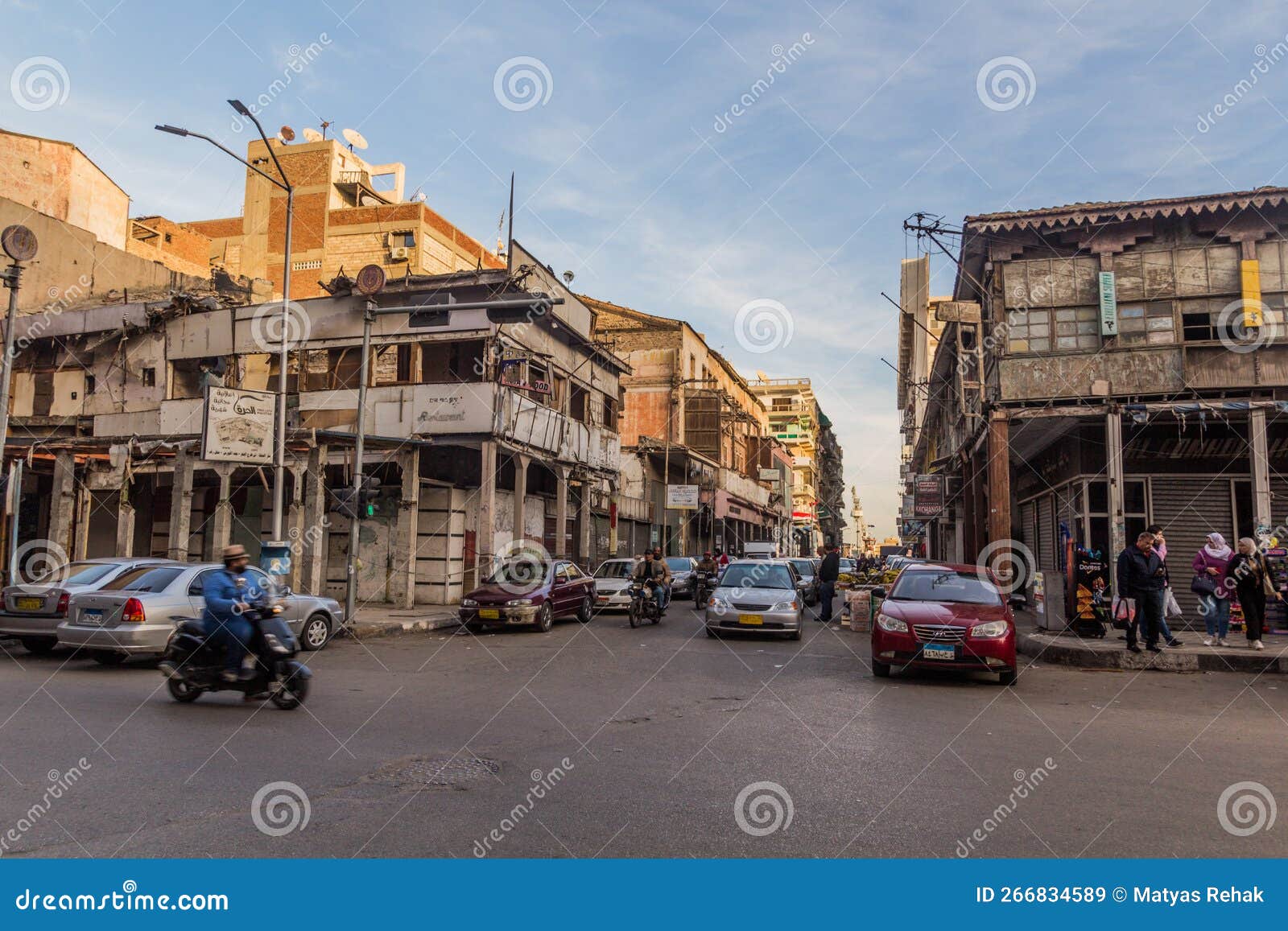 PORT SAID, EGYPT - FEBRUARY 3, 2019: Streets of Port Said, Egy ...