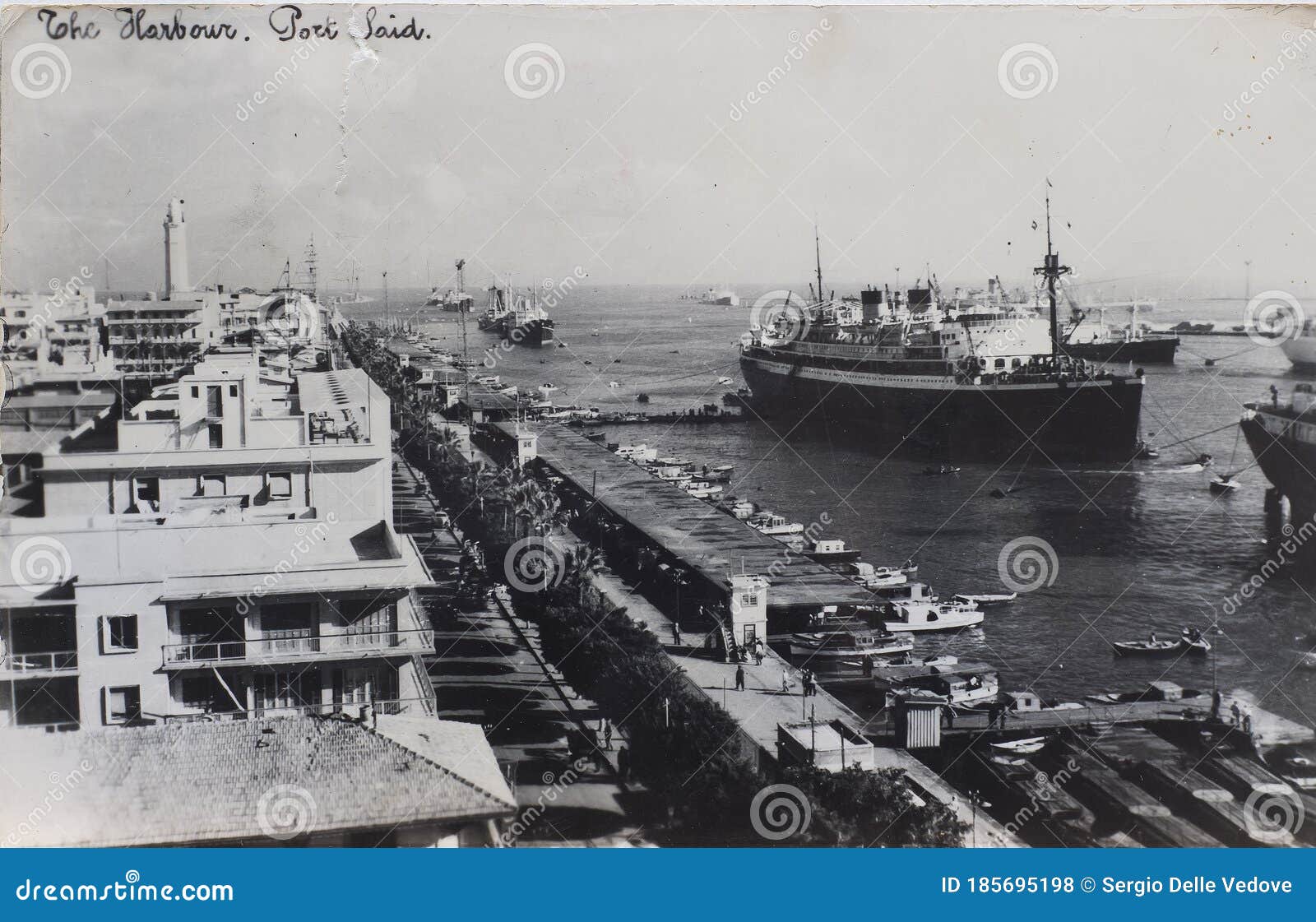 Port of Port Said, Egypt editorial stock photo. Image of background ...