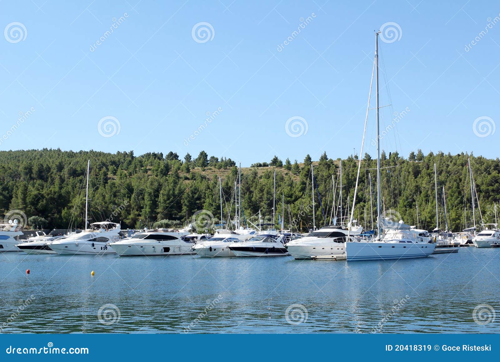 Port with sailboat stock image. Image of harbor, boat - 20418319