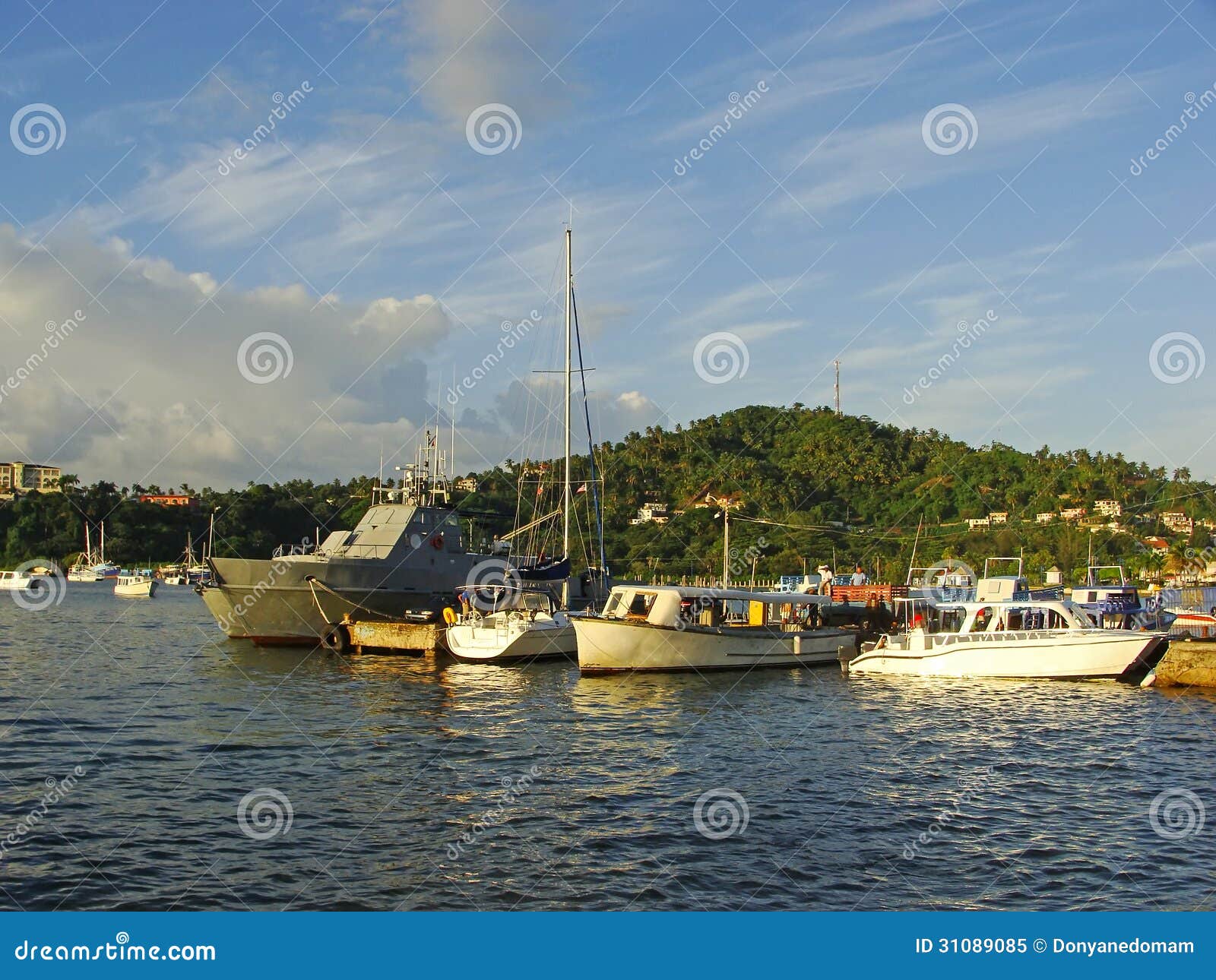 Port of Samana stock image. Image of santa, carribean - 31089085