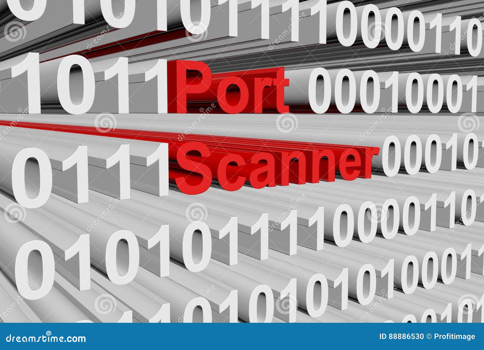 Port scanner stock illustration. Illustration of binary - 88886530