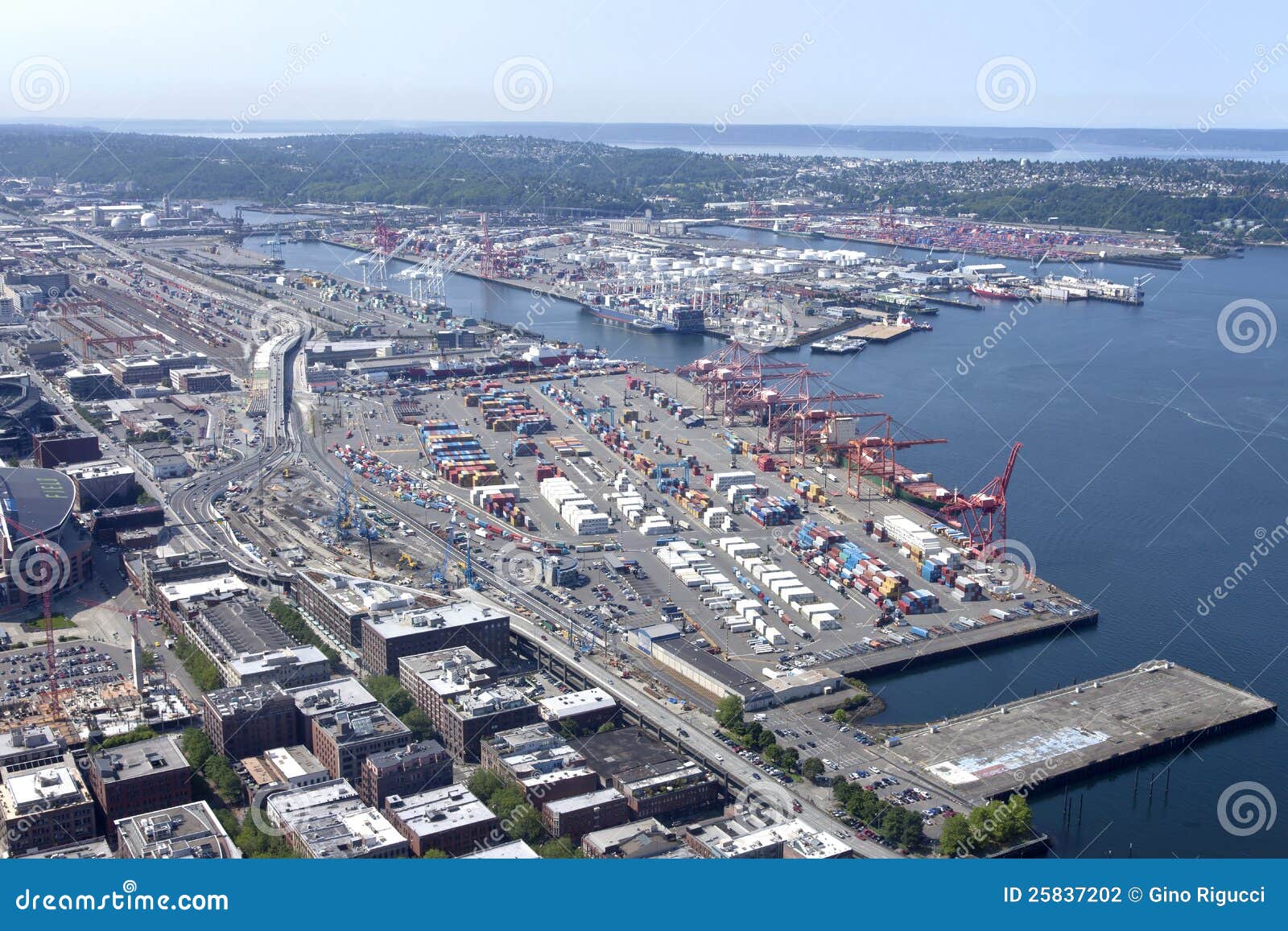 Port of Seattle Washington. Stock Photo - Image of ships, ocean: 25837202