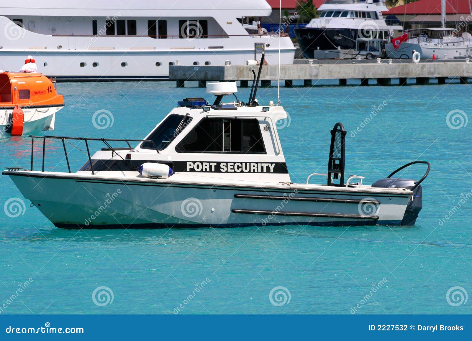 Port Security stock photo. Image of transportation, lake - 2227532