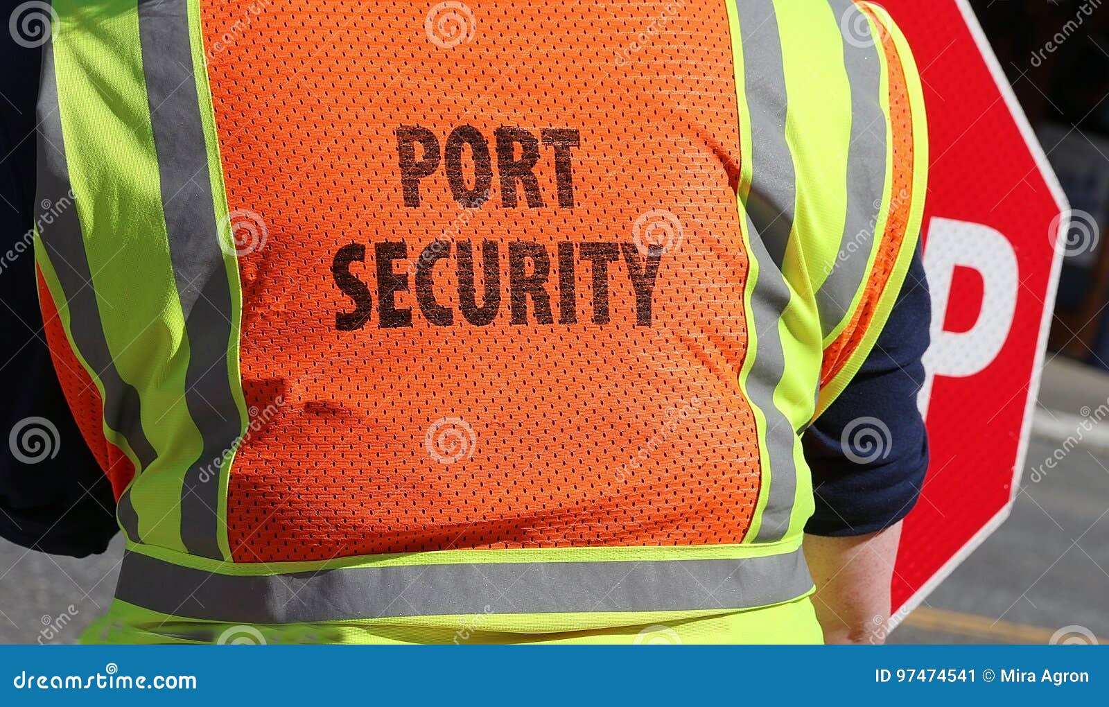 Port Security stock image. Image of sign, next, holding - 97474541