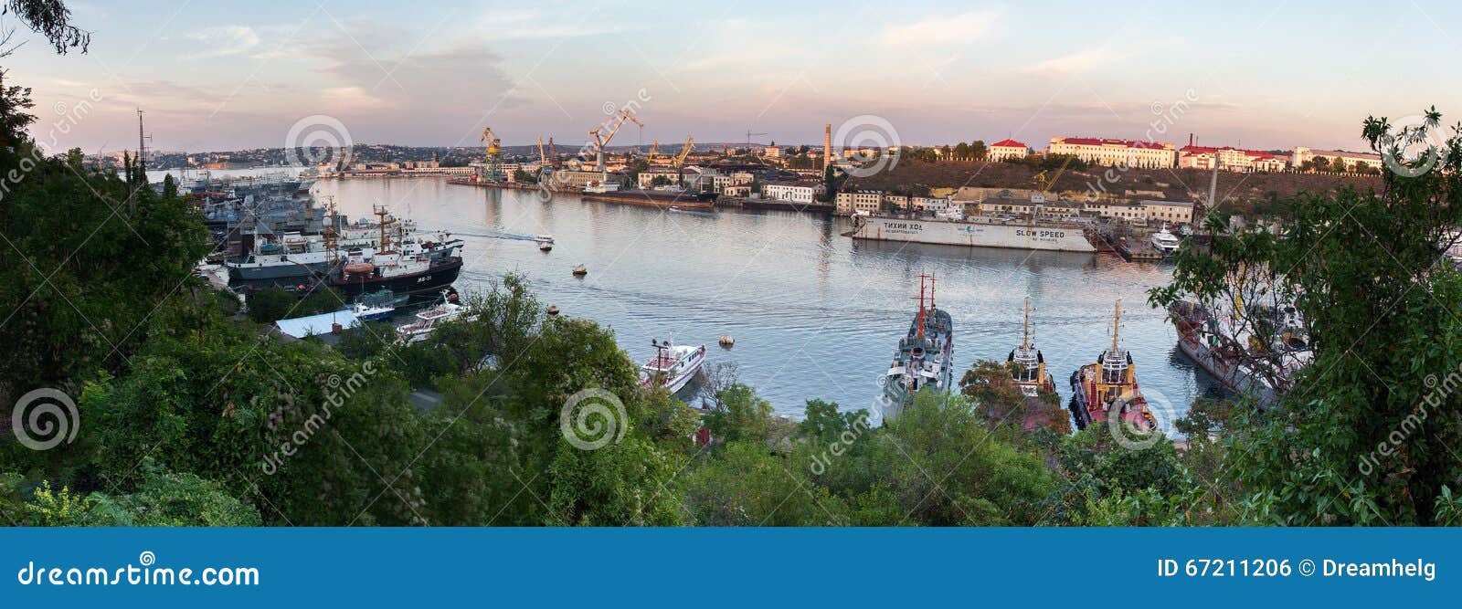 Port of Sevastopol Panorama Editorial Photo - Image of outdoors, dock ...