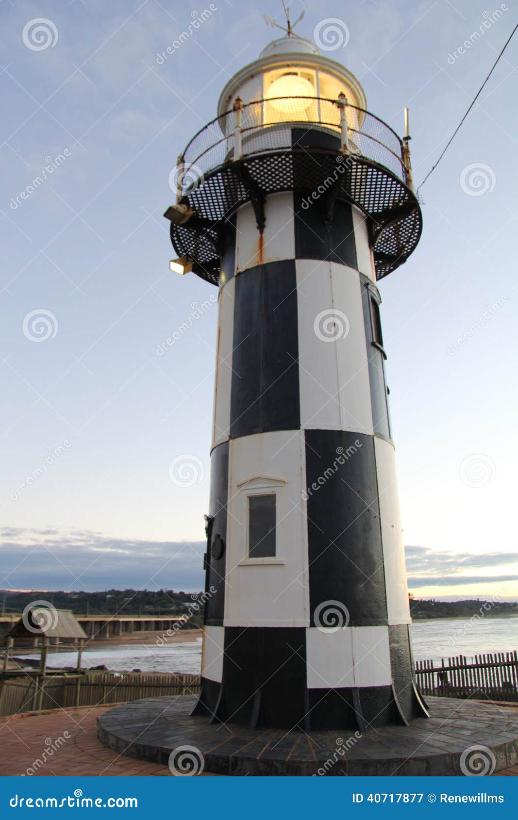Port Shepstone Lighthouse stock image. Image of coast - 40717877
