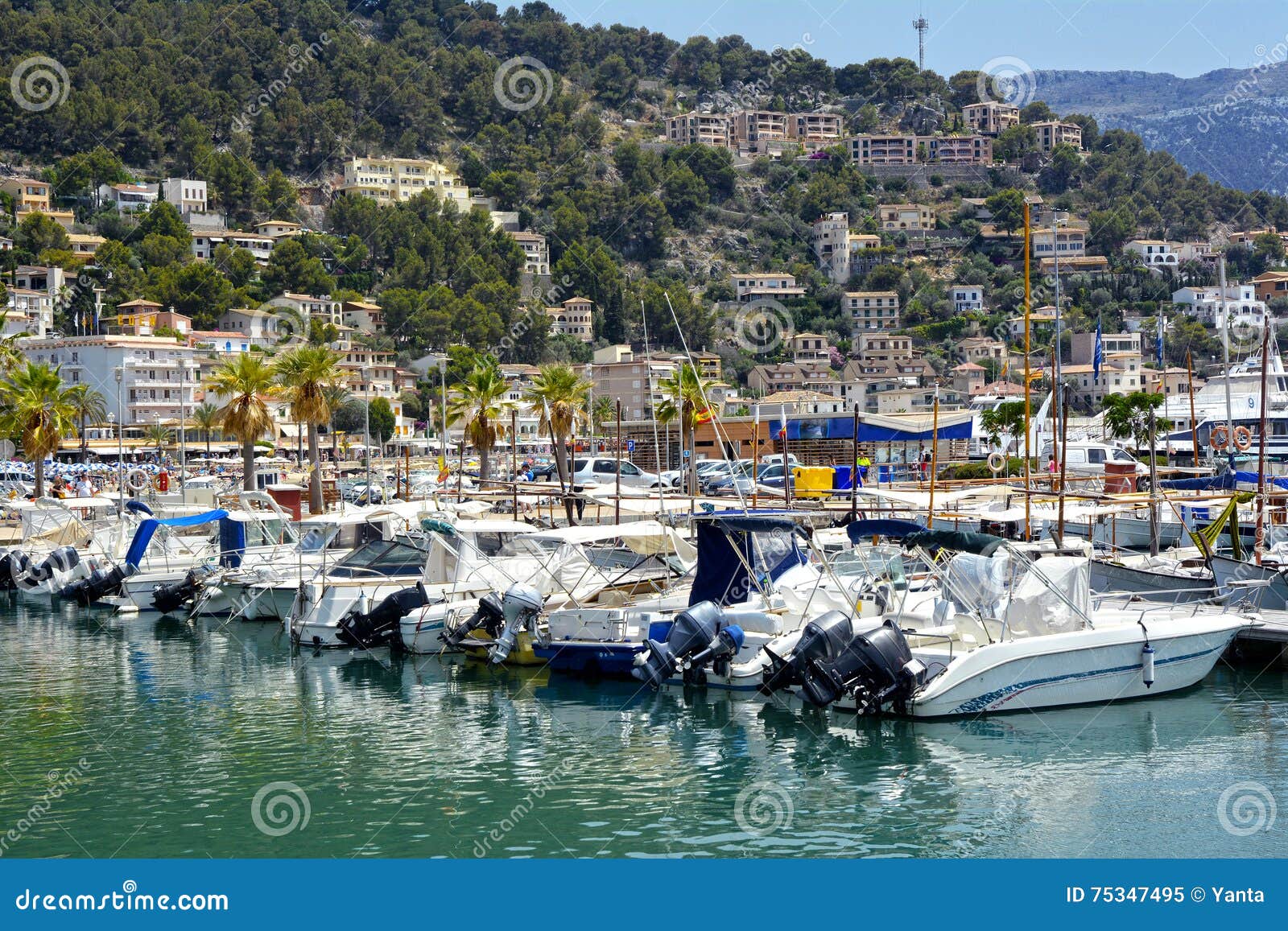 Port of Soller, Mallorca Island Stock Image - Image of mallorca, summer ...