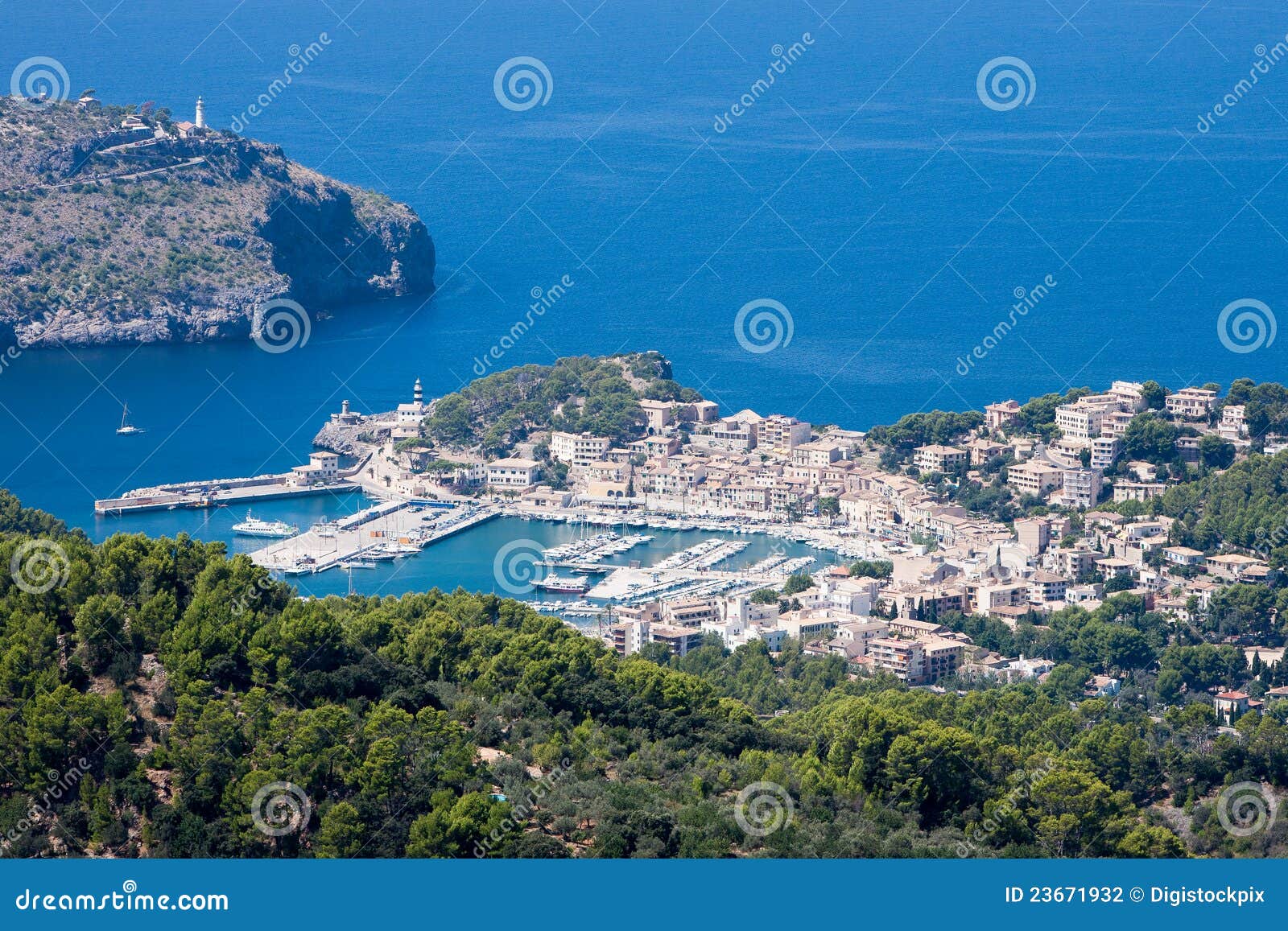 Port of Soller, Mallorca, Spain Stock Photo - Image of coastline ...