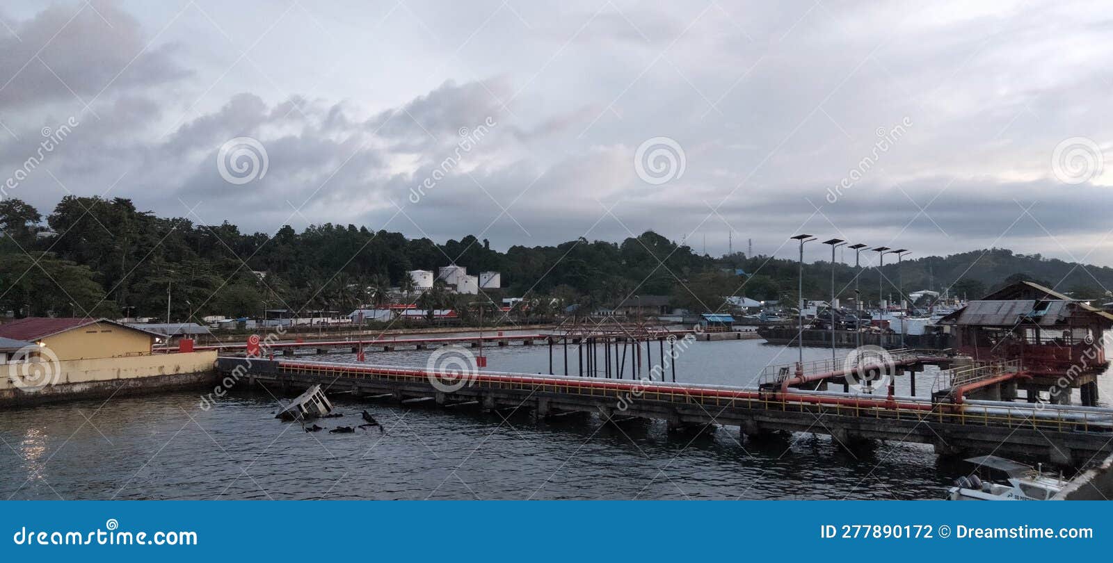 Port of sorong stock photo. Image of water, sorong, port - 277890172