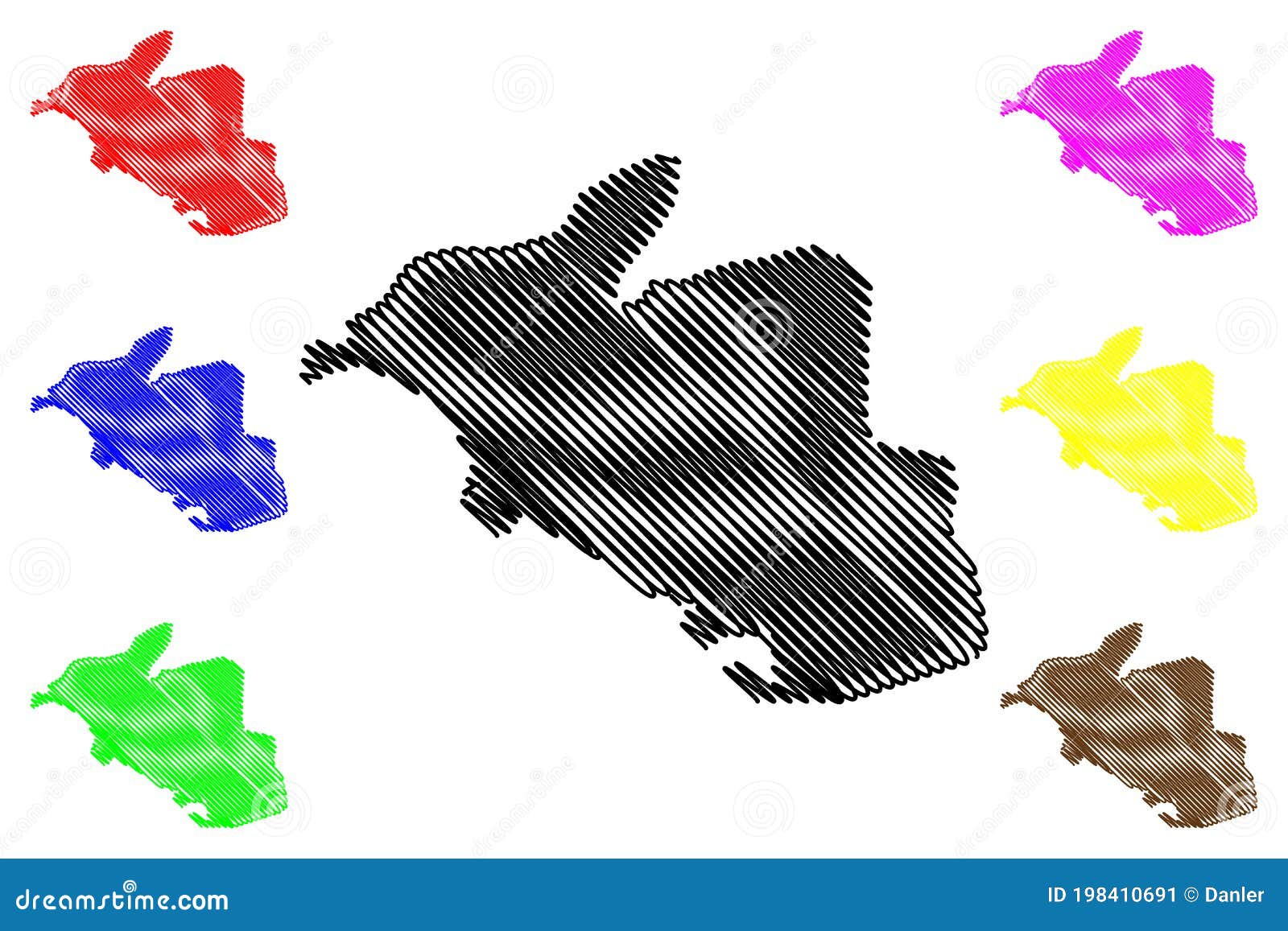 Port Of Spain City Republic Of Trinidad And Tobago, Island Map Vector ... Port Of Spain City Republic Of Trinidad And Tobago, Island Map Vector ...