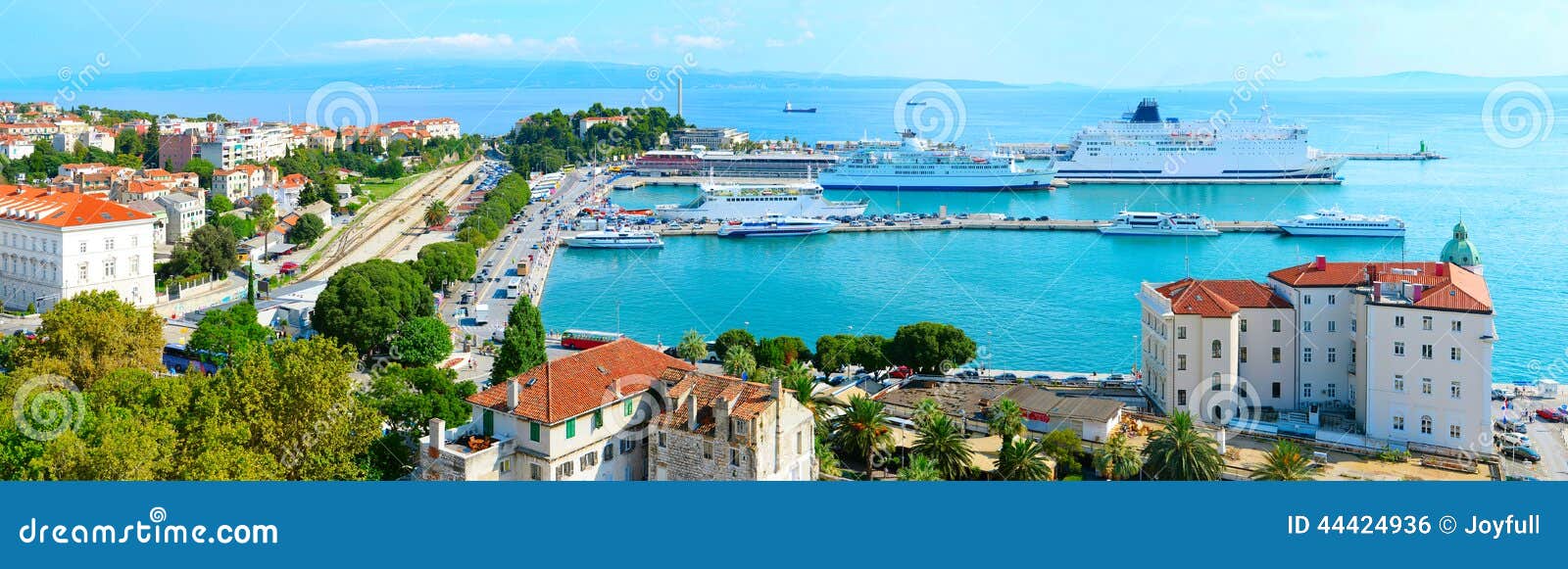 Port of Split stock photo. Image of cityscape, cruise - 44424936