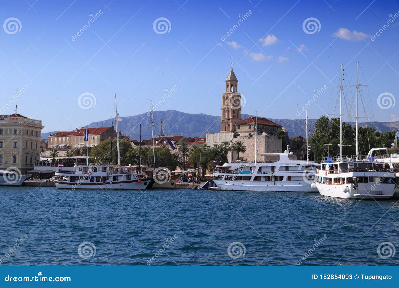 Port of Split editorial stock photo. Image of croatian - 182854003