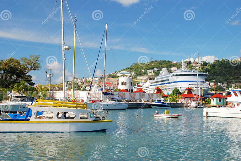 The Port of St. George S, Grenada Editorial Photo - Image of holiday ...