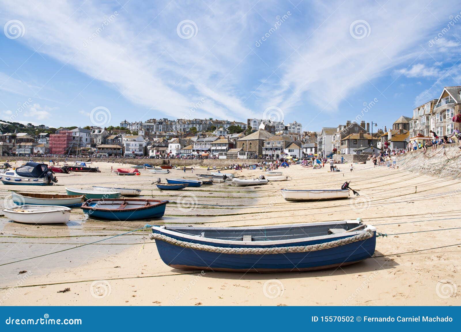 Port St. Ives, Cornwall, UK Stock Photo - Image of england, boat: 15570502