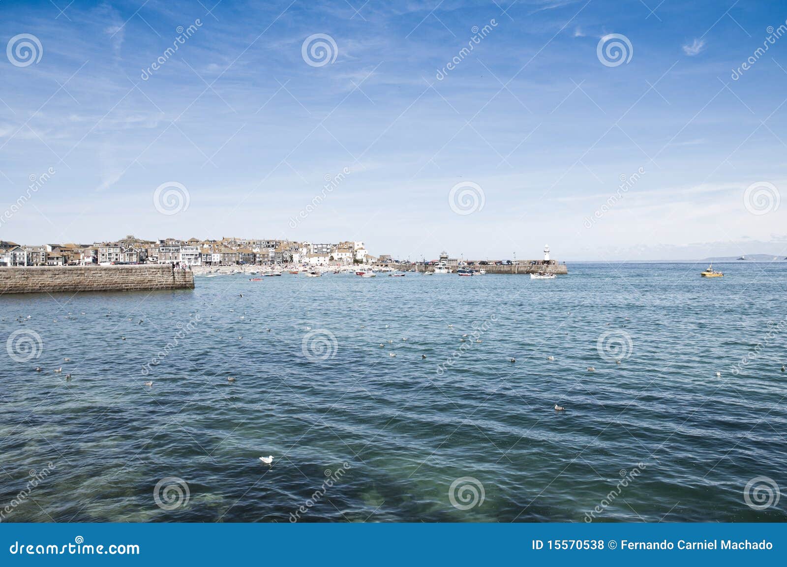 Port St. Ives, Cornwall, UK Stock Photo - Image of water, landscape ...