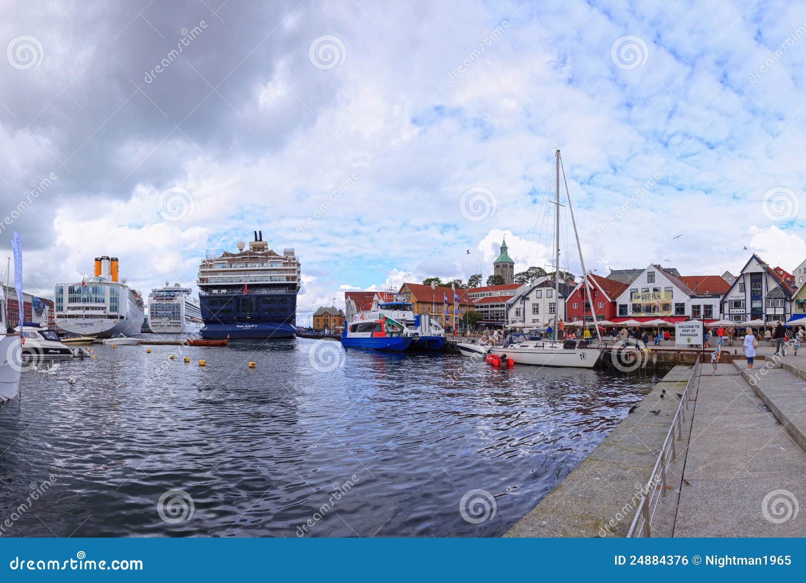 Port of Stavanger, Norway. editorial photo. Image of boat - 24884376