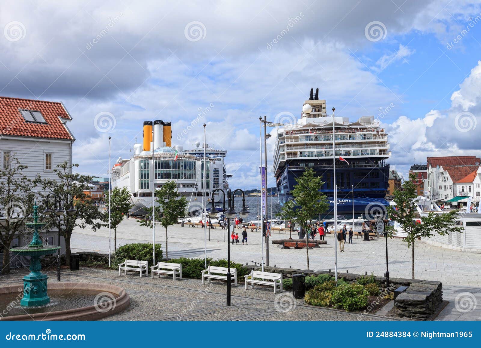 Port of Stavanger, Norway. editorial stock image. Image of relax - 24884384