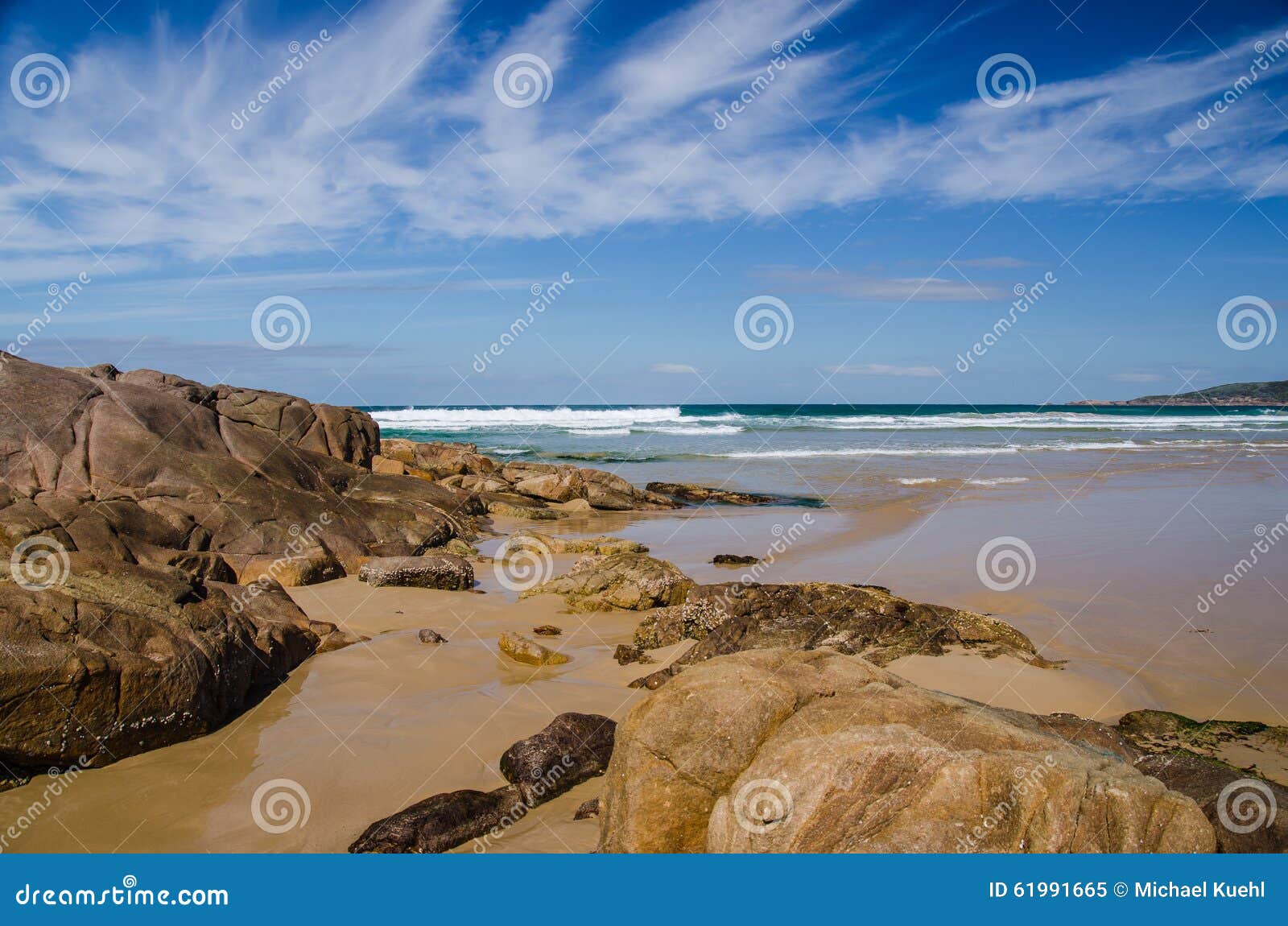 Port Stephens, One Mile Beach Stock Image - Image of relaxation ...