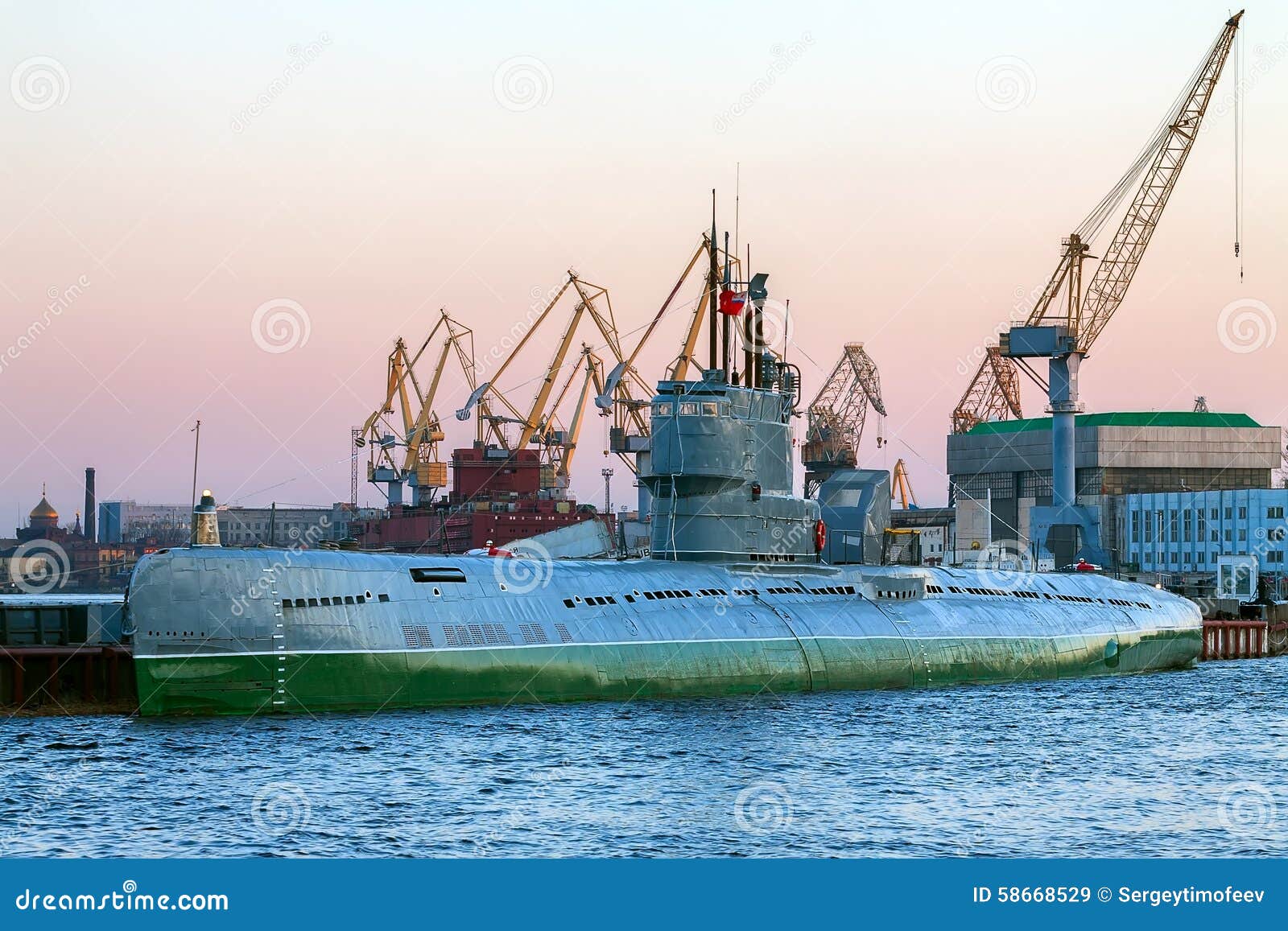 Port, submarine stock image. Image of landscape, defense - 58668529