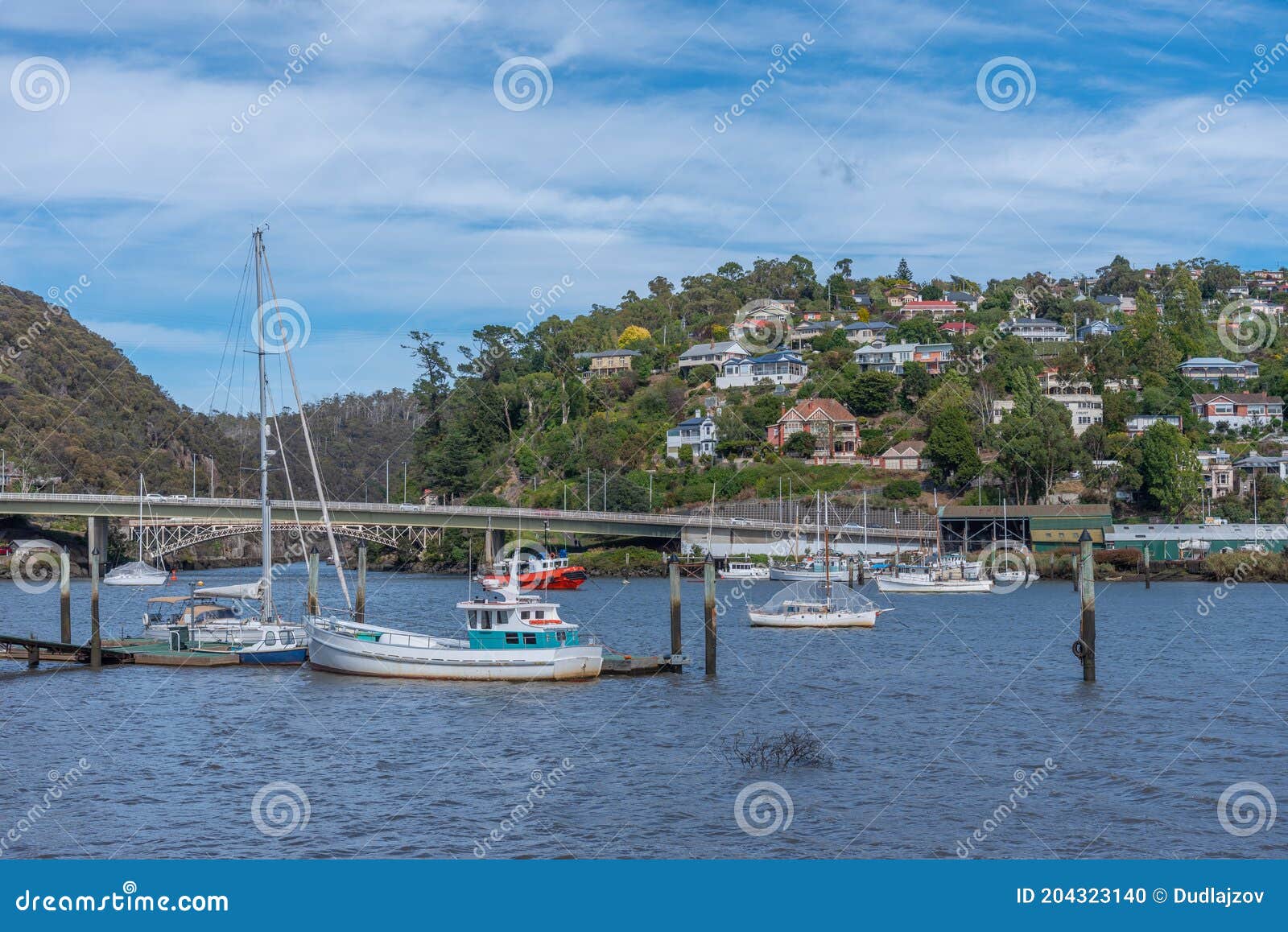 Port at Tamar River in Launceston, Australia Editorial Image - Image of ...
