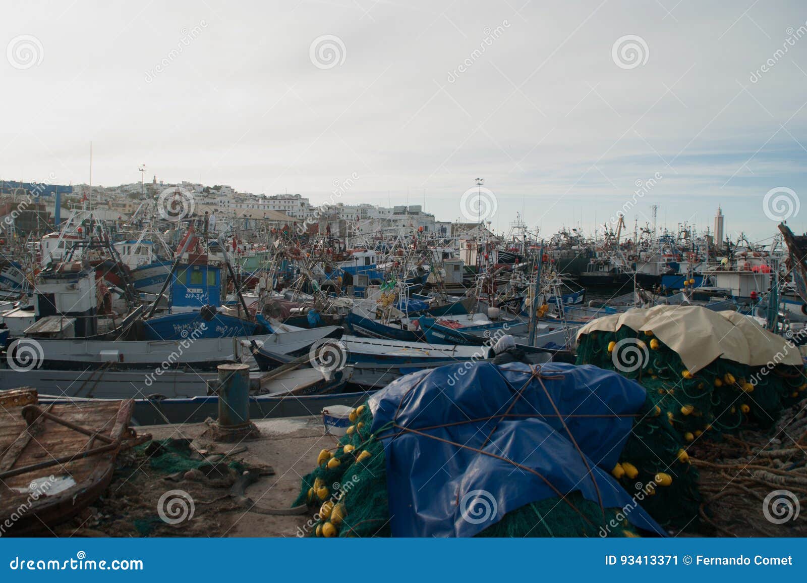 The port of tanger editorial photo. Image of water, boat - 93413371