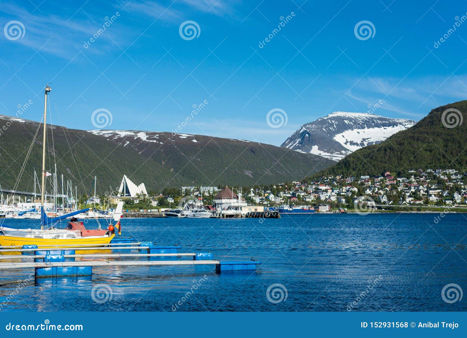 Port of Tromso, Norway stock photo. Image of holidays - 152931568